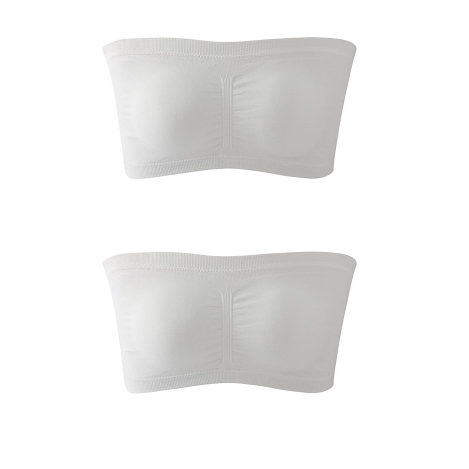 Mrat Women's Push Up Wireless Bra Women's Stretch Strapless Bra,Summer ...