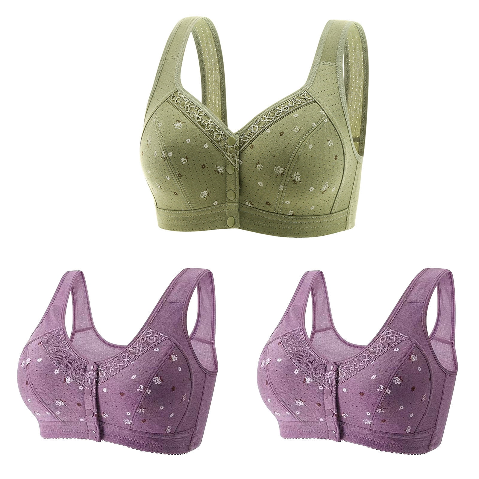Mrat Womens Bralettes with Support Bras for Older Women, Comfortable ...