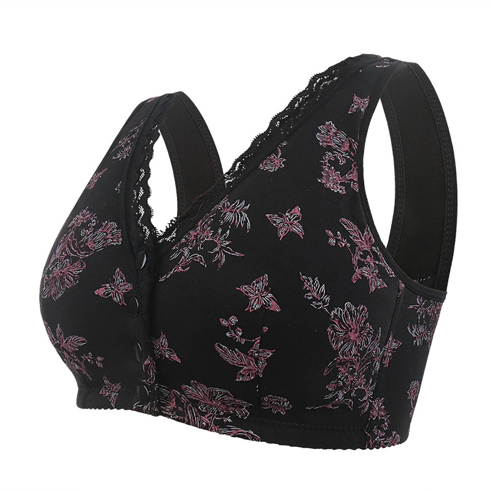 Mrat Womens Cotton Bra Ladies Traceless Comfortable No Steel Ring