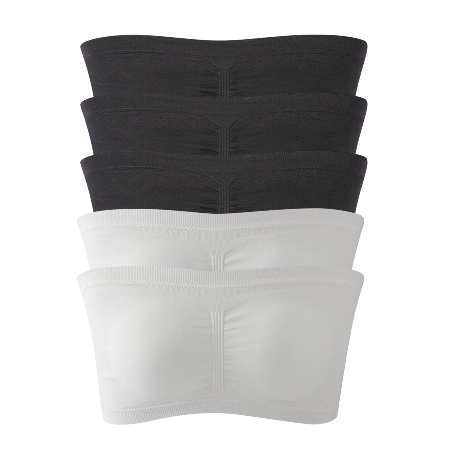 Mrat Womens Low Back Bra Women's Stretch Strapless Bra,Summer Bandeau ...