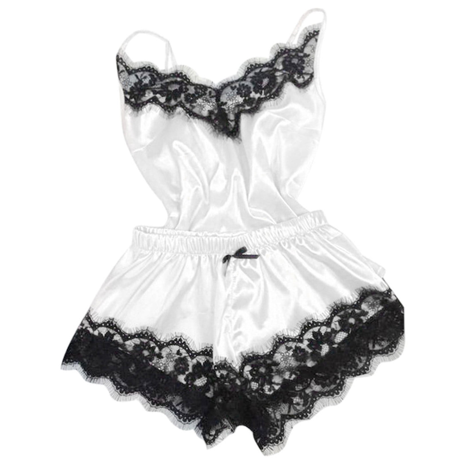 Mrat Womens Nightgown 2PC Lingerie Nightdress Nightgown Lingerie Dress ...