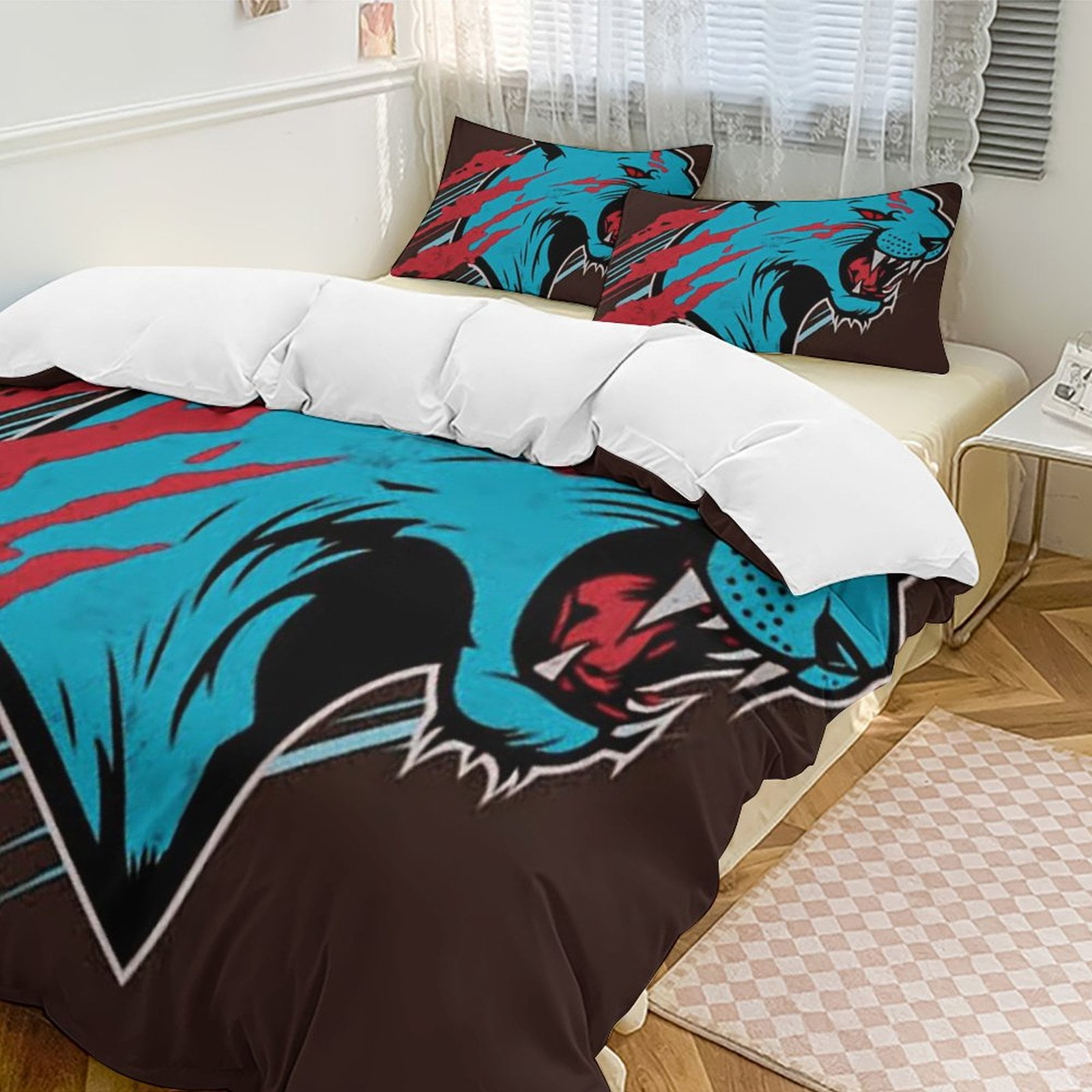 Mrbeast 3 Piece Bedding Set Cartoon Comforter Set Cute Duvet Cover Sets ...