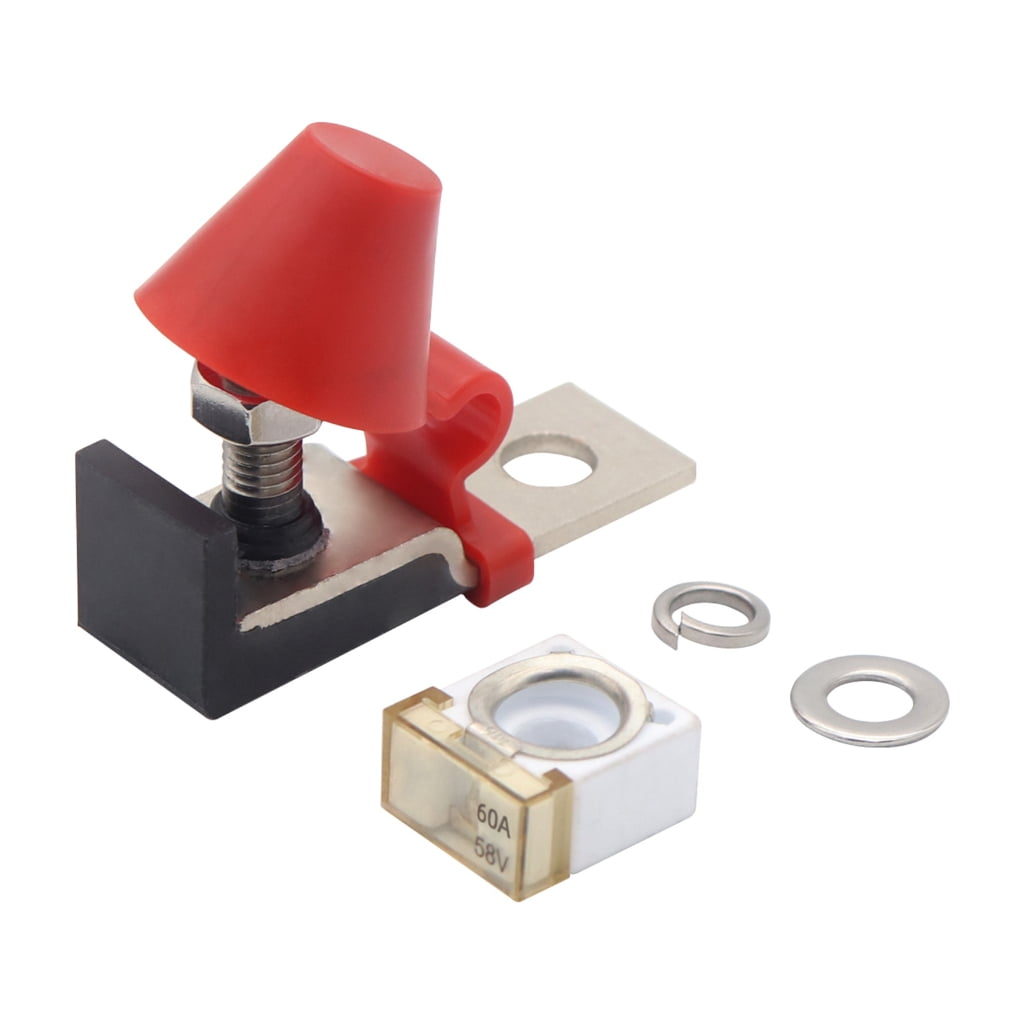 Mrbf Terminal Fuse Block Kit 58V with-Cap 60 to 300A Terminal Fuse Holder for Automobiles Cranes ...