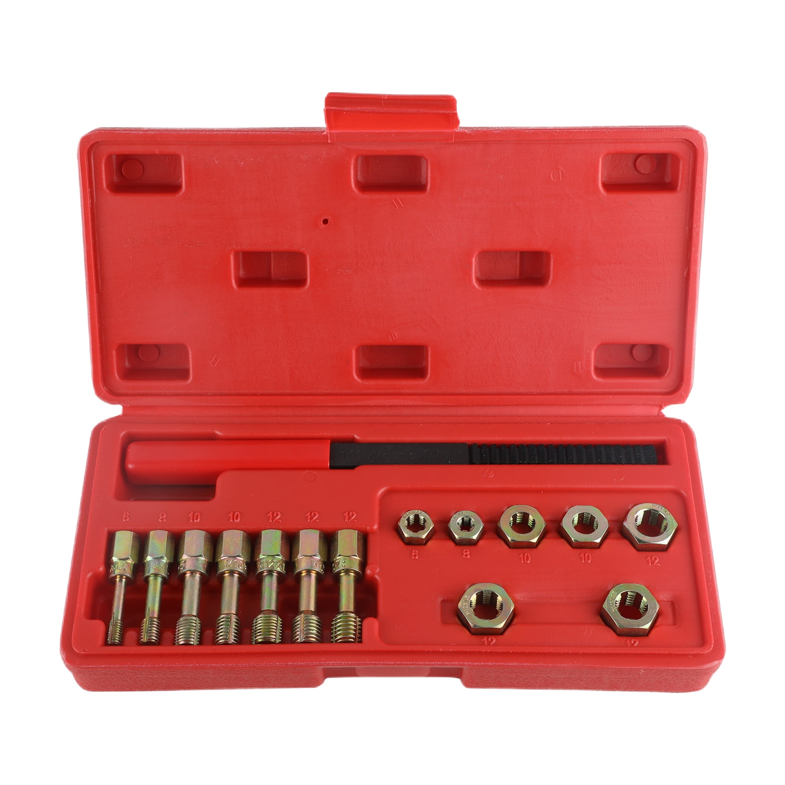 Mrcartool 15-Piece Metric Thread Repair Set Thread Restorer Set ...