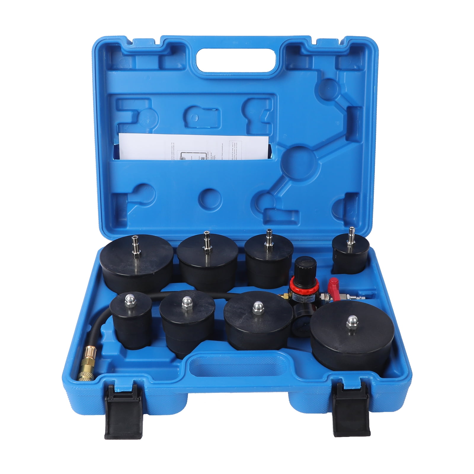 Mrcartool Turbo System Leakage Tester Kit 35mm-90mm Stepped Adapters w ...