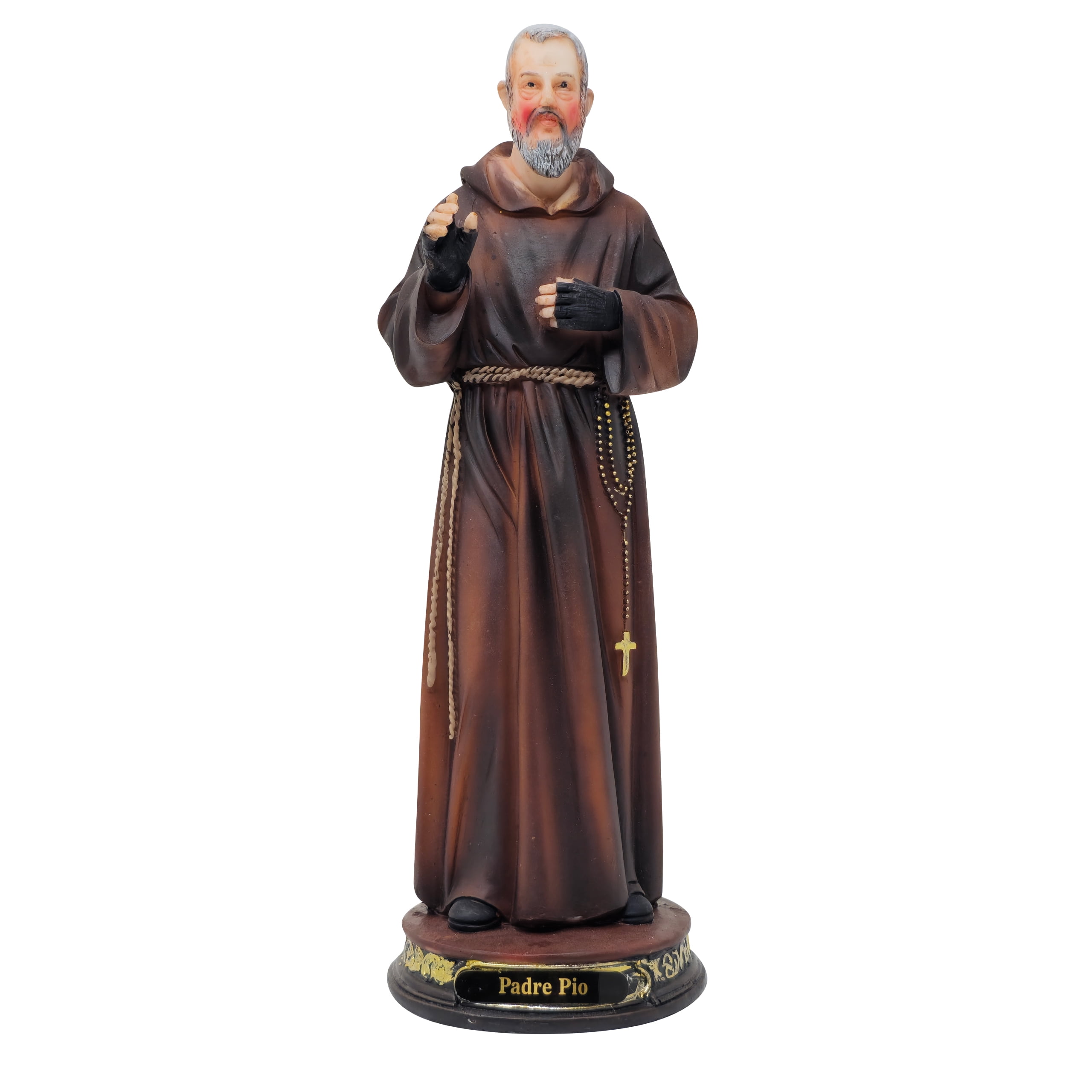 MrcjSales – Father Pio Resin Statue | 8 inches | Realistic Appearance ...