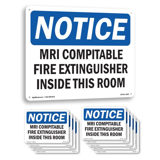 Mri Compatible Fire Extinguisher Inside Mri Room OSHA Notice Aluminum ...