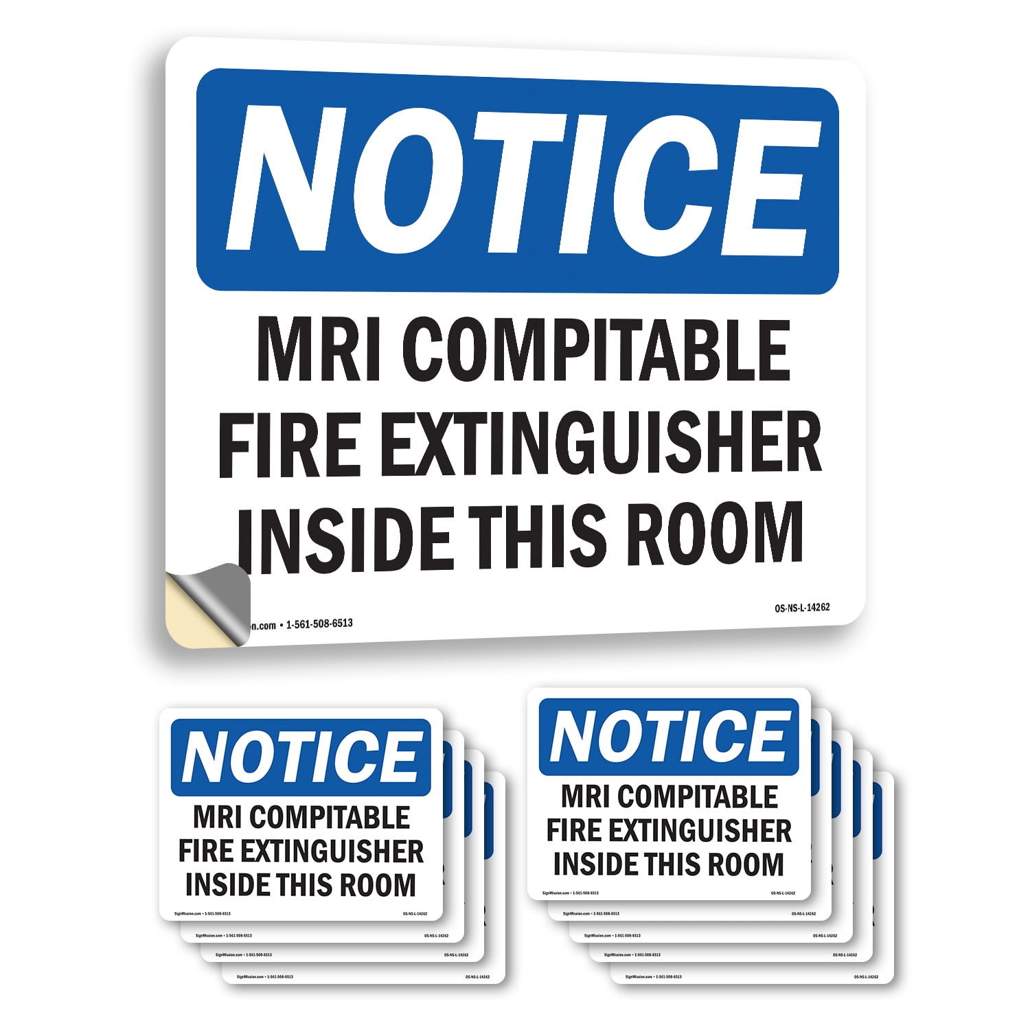 Mri Compatible Fire Extinguisher Inside Mri Room OSHA Notice Vinyl ...