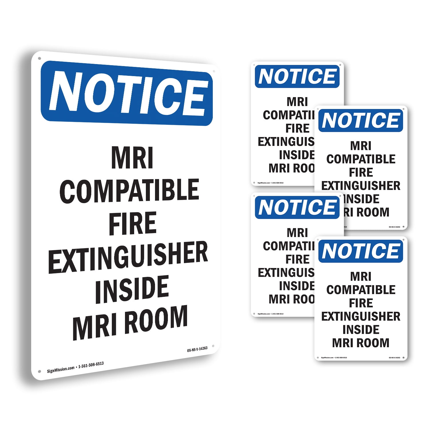 Mri Compatible Fire Extinguisher OSHA Notice Rigid Plastic Sign 10 Inch ...