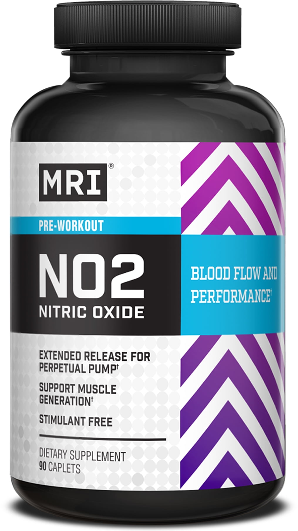 MRI NO2 Nitric Oxide Pump, Pre-Workout Caplets, Arginine, Antioxidant ...