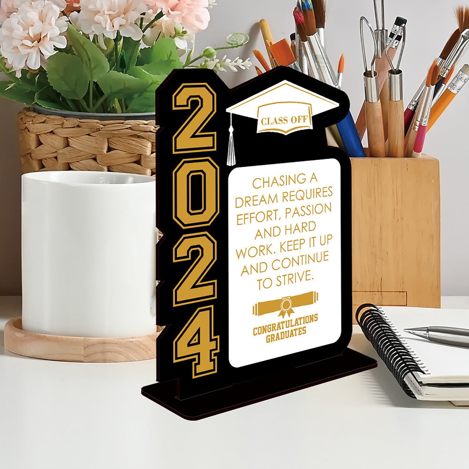 Mrmaere 2024 Graduation Season Photo Frame Setup Wooden Combination ...