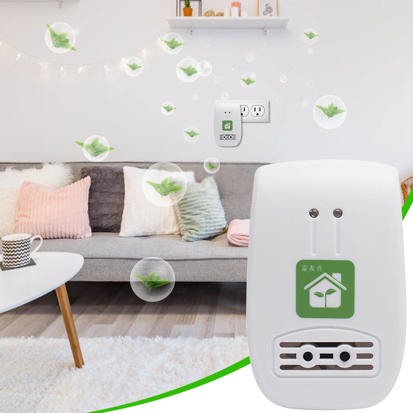 Mrmaere Air Purifier for Home Small Room Odor Eliminator Negative Ion ...