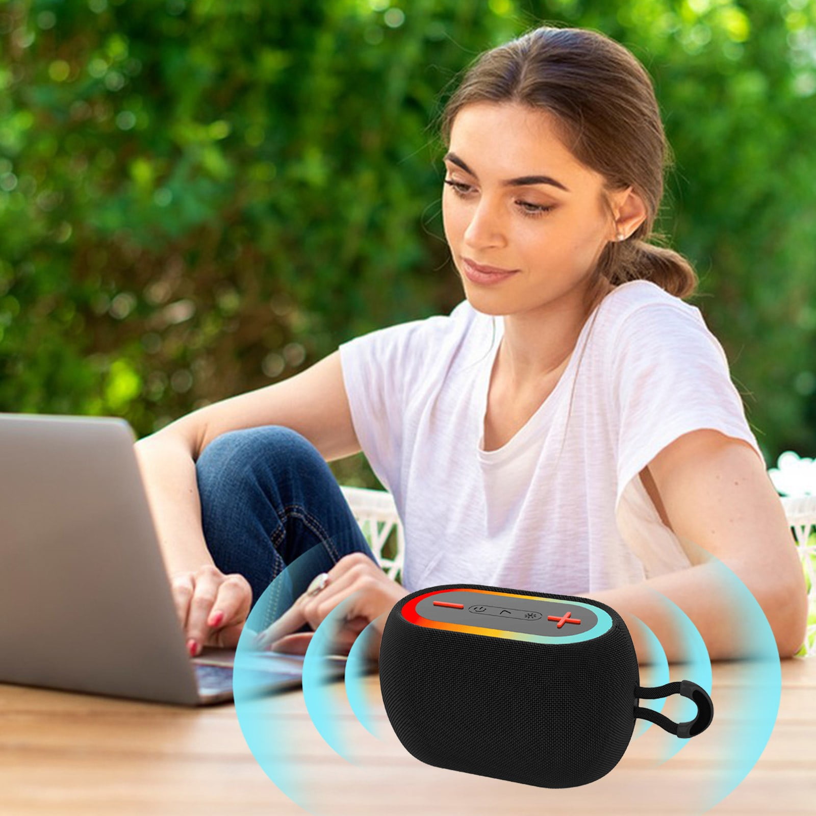 Mrmaere Bluetooth Speaker with RGB Lights and High-Power Sound, Multi ...