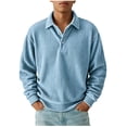 Mrmaere Corduroy Collared Shirt Men Casual Long Sleeve Pullover With ...