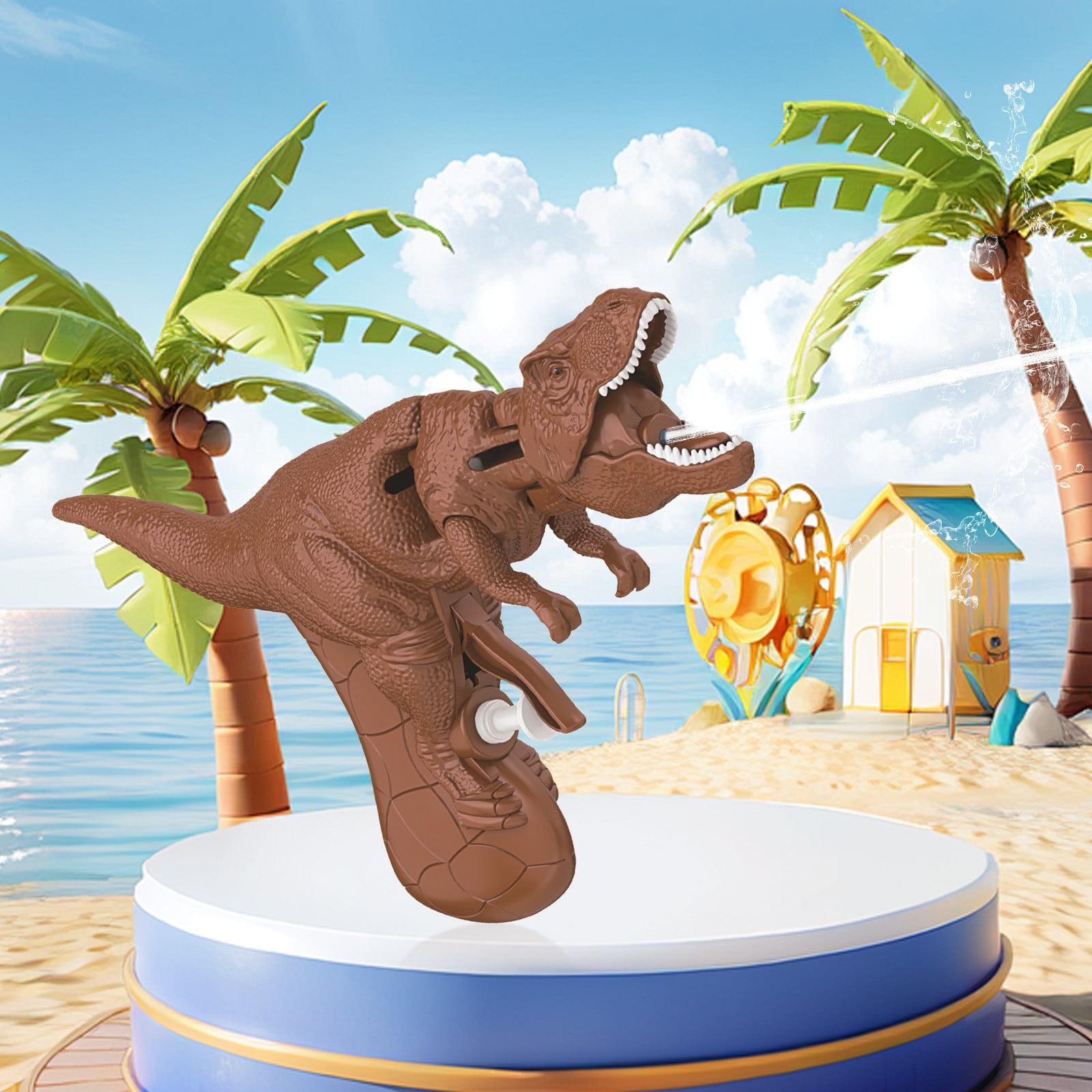 Mrmaere Dinosaur Water Gun Interactive Sprinkler toy with Mouth Spray ...