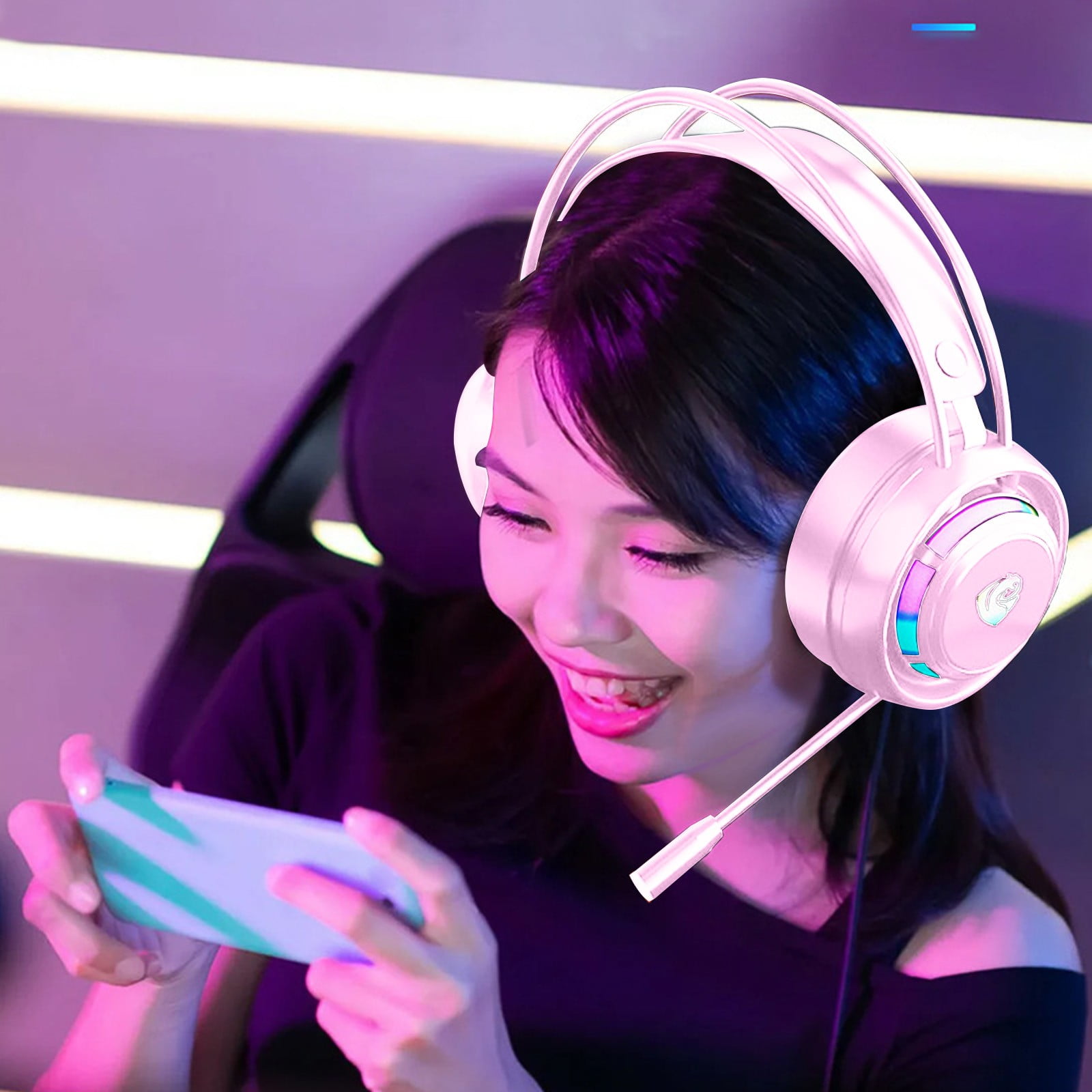 Mrmaere Gaming Headset with Mic - Wired Dual-Channel for Desktop ...