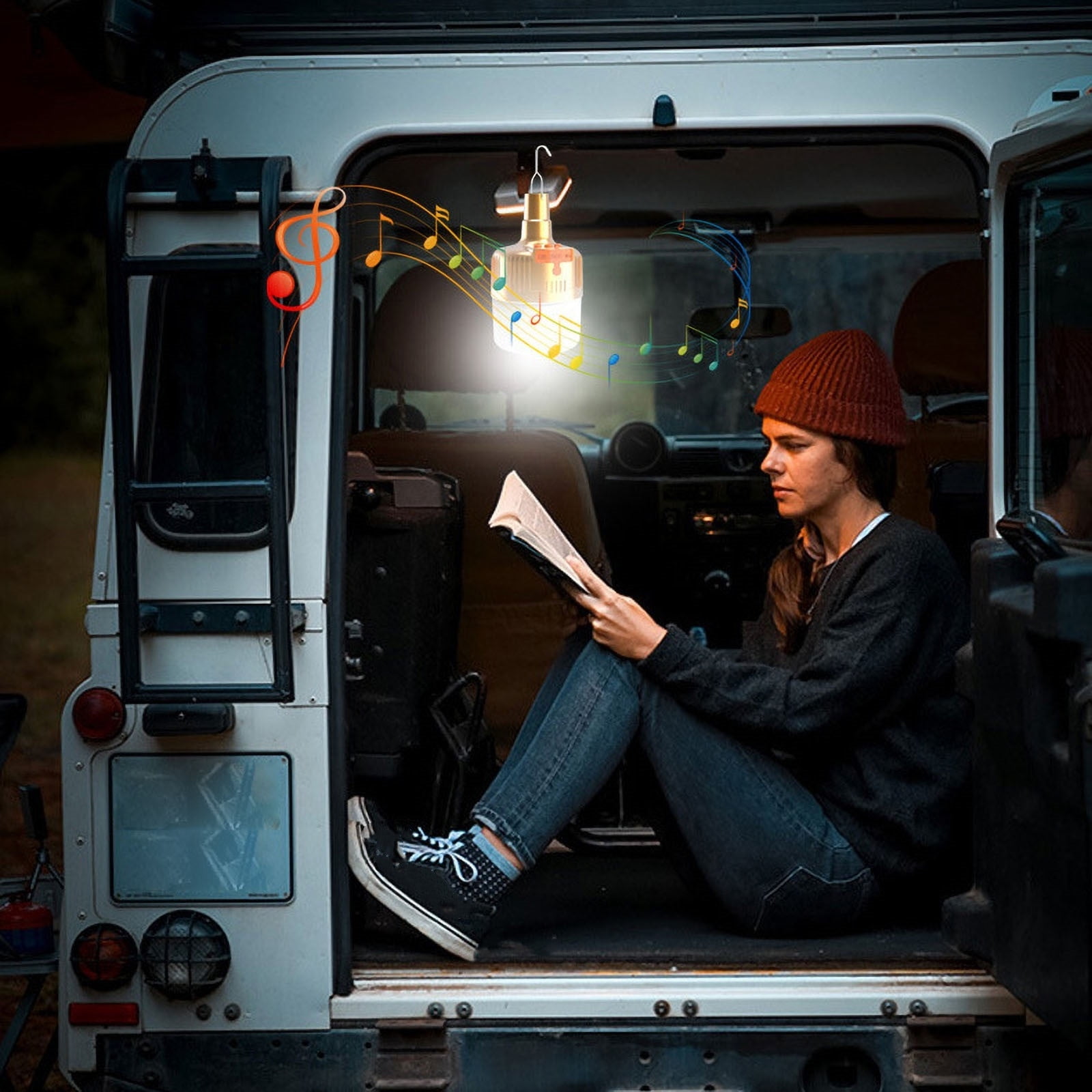 Mrmaere High-Brightness LED Spherical Light with 360-Degree Bluetooth ...