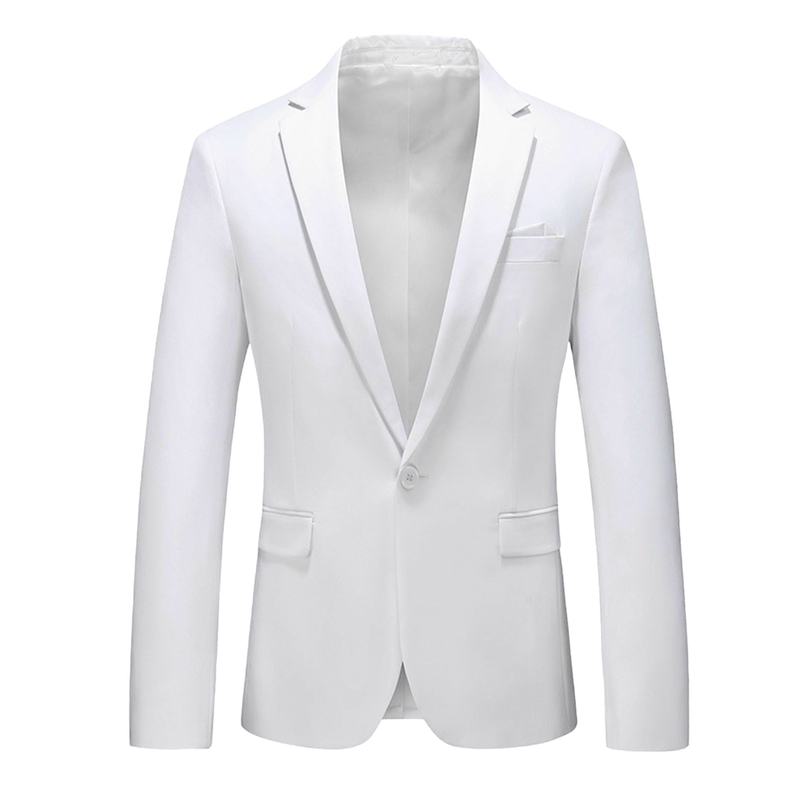 Mrmaere Men’s Formal Business Suit Set Long Sleeve Button Front ...