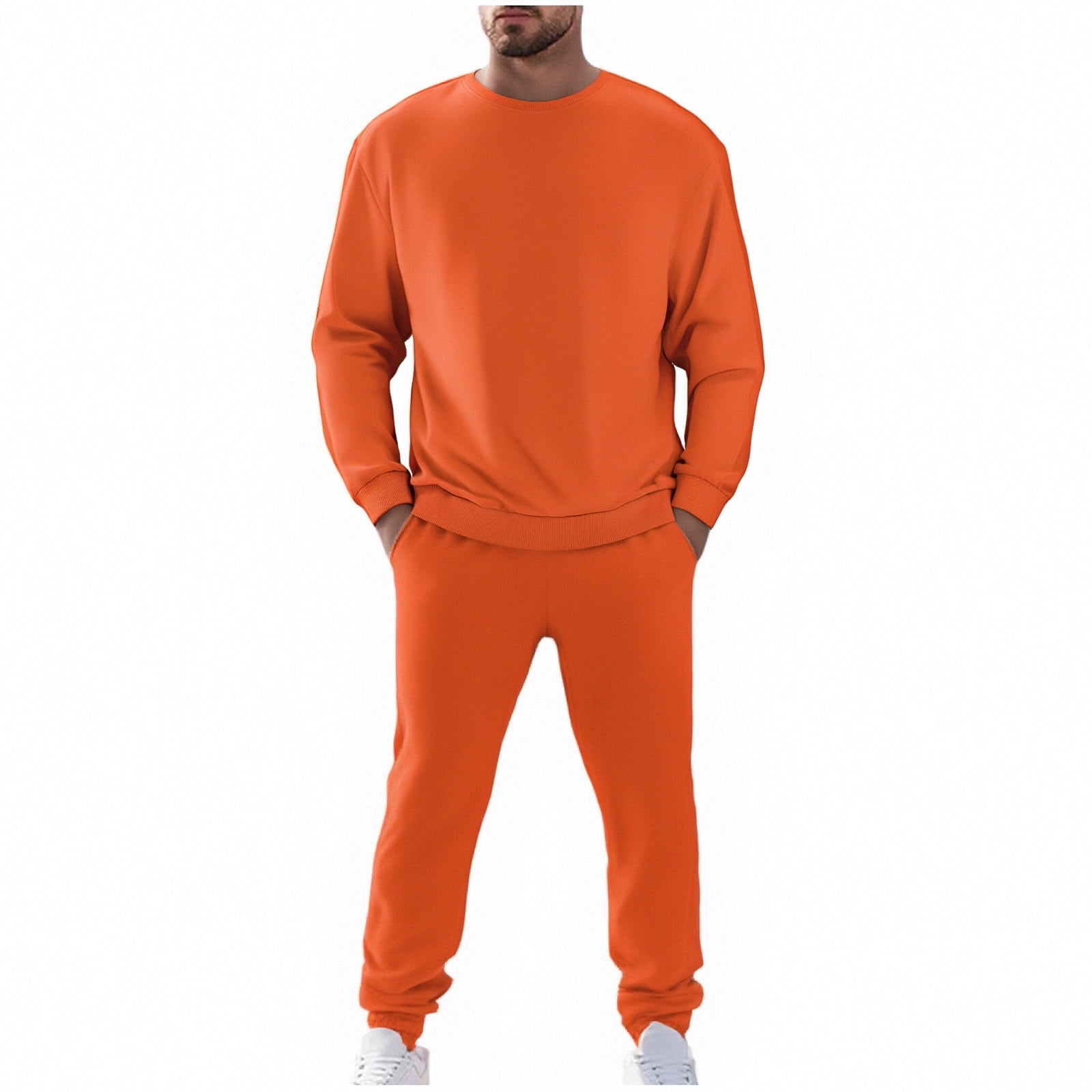 Mrmaere Men’s Half Zip Slim Casual Set Long Sleeve Stretchy Fabric ...