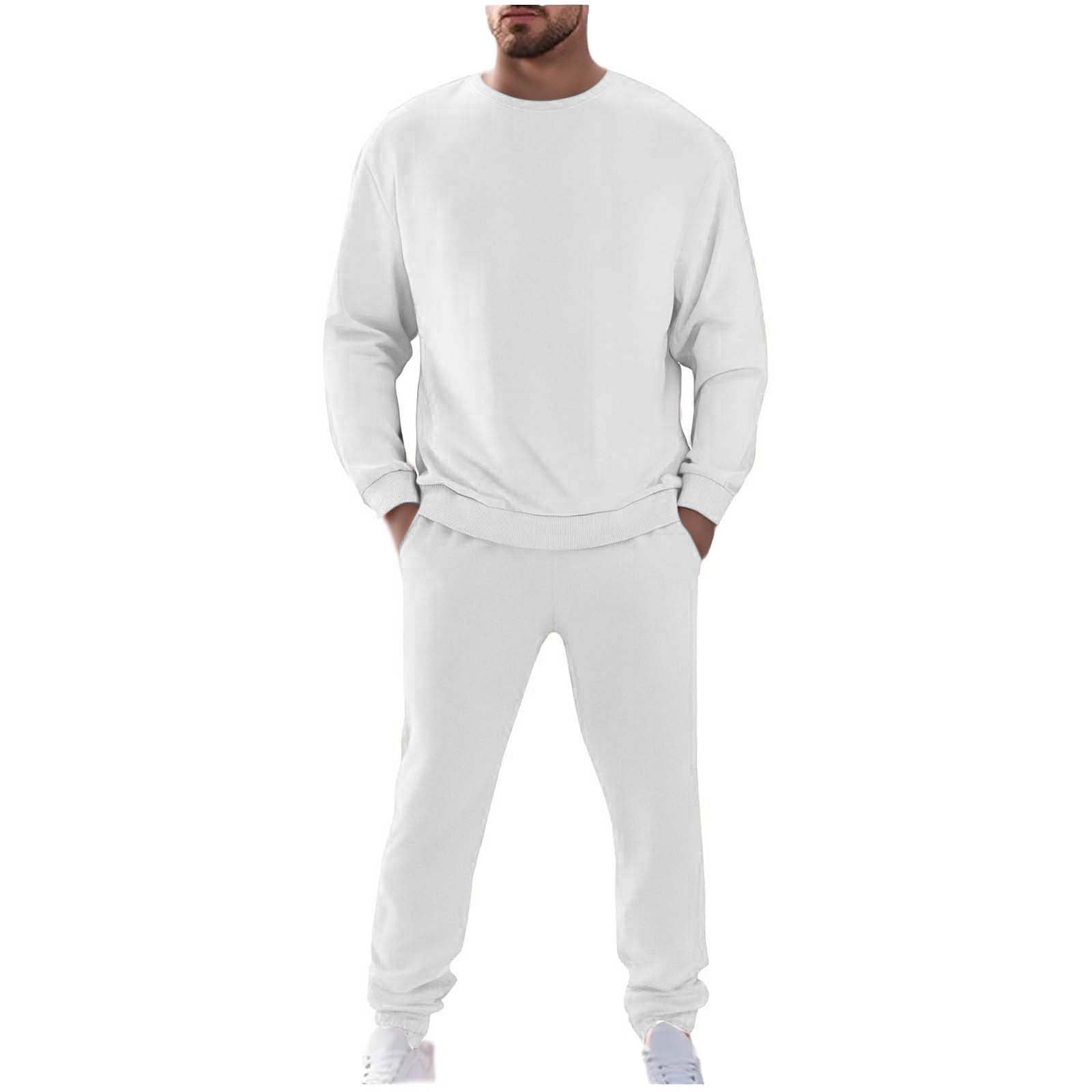 Mrmaere Men’s Half Zip Slim Casual Set Long Sleeve Stretchy Fabric ...