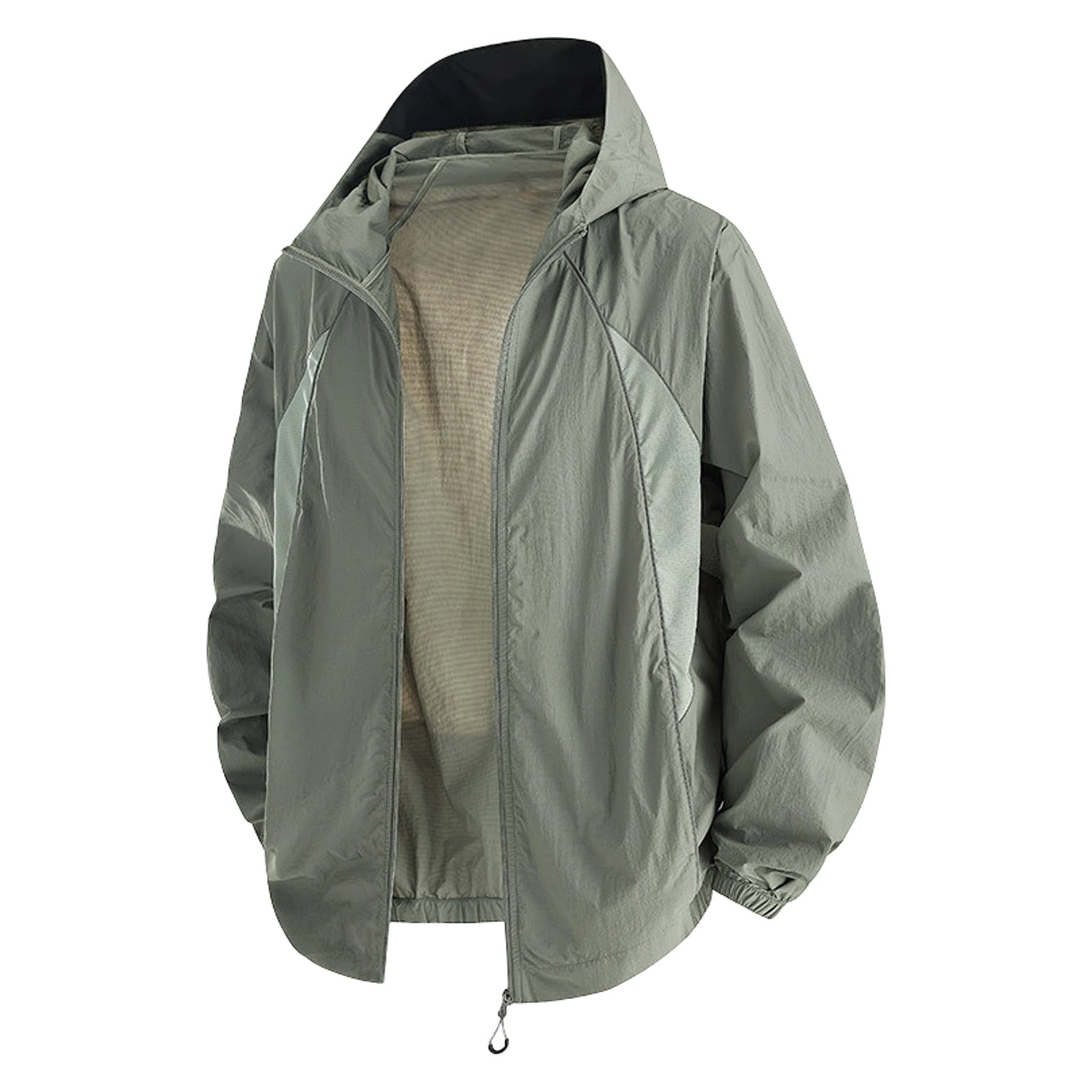 Mrmaere Men's Hoodie Long Sleeve Zipper Solid Outdoor Fashionable For ...