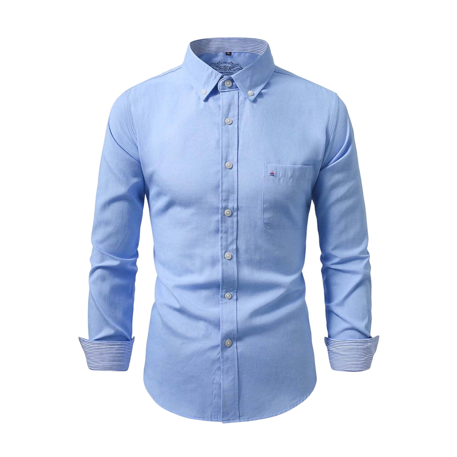 Mrmaere Men's Long Sleeve Solid Casual High Quality Stylish Design For ...