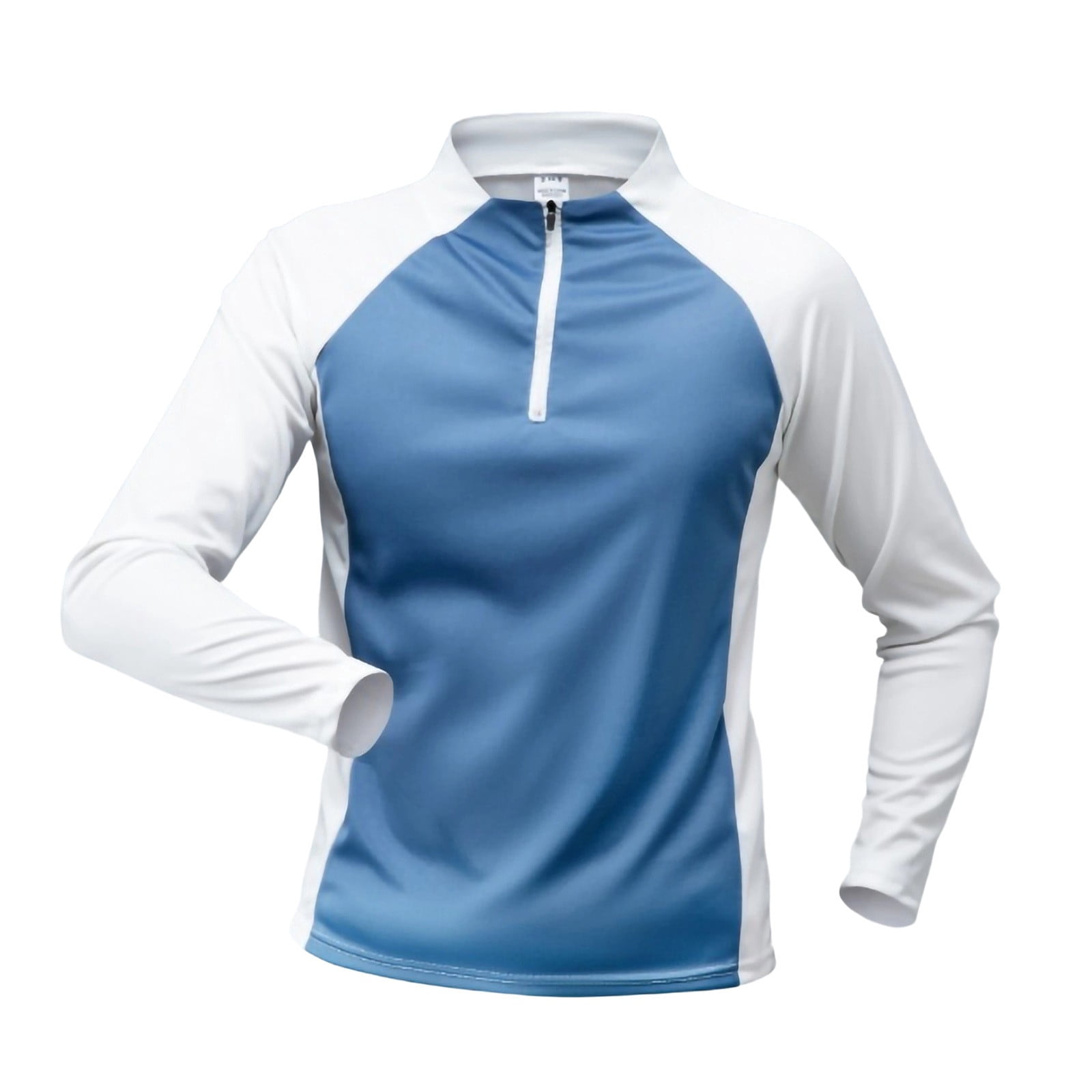 Mrmaere Men's Top Long Sleeve Half-Zip Zipper Athletic Casual ...
