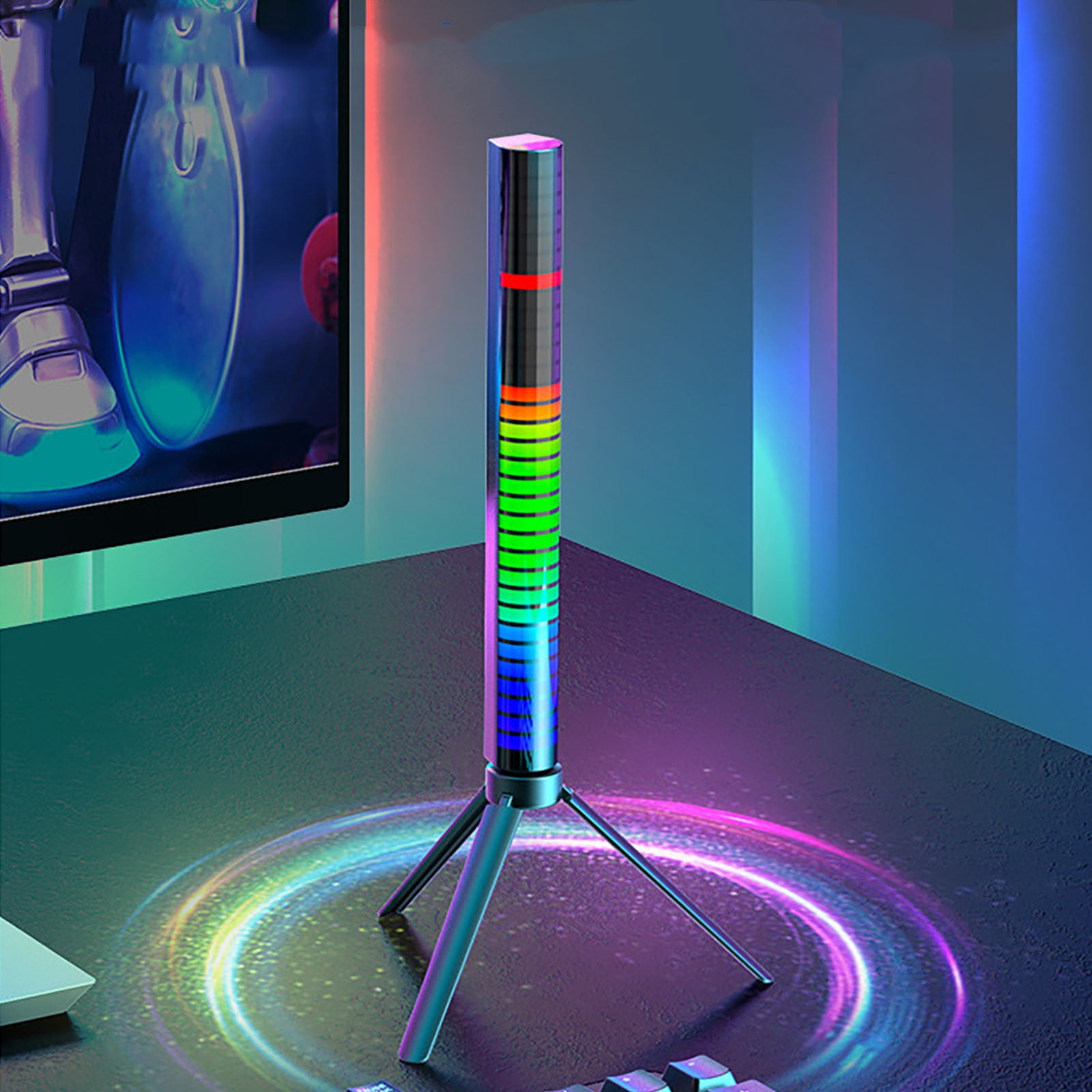 Mrmaere Music Cool RGB Voice Control Music USB Light for Car; Outdoor ...