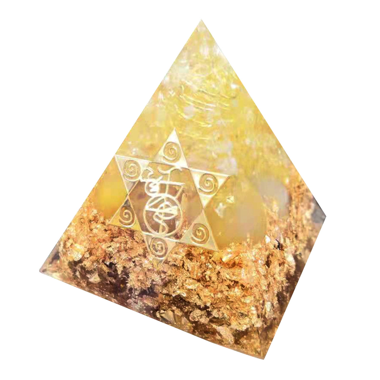 Mrmaere Orgone Pyramid Extra Large ，Orgone Energy Pyramid with Citrine ...