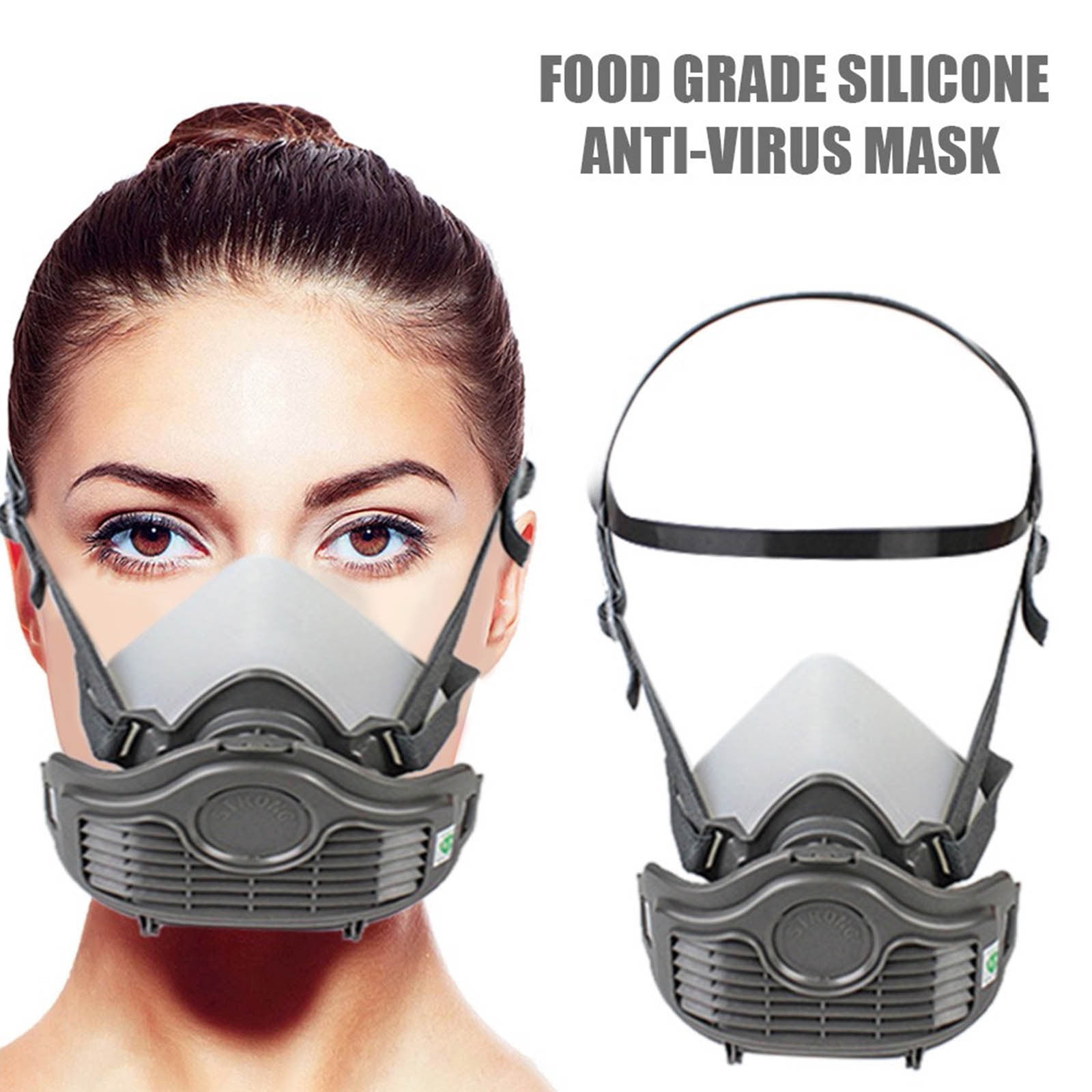 Mrmaere Reusable Safety Gas Mask Cover for Chemical Work; Comfortable ...