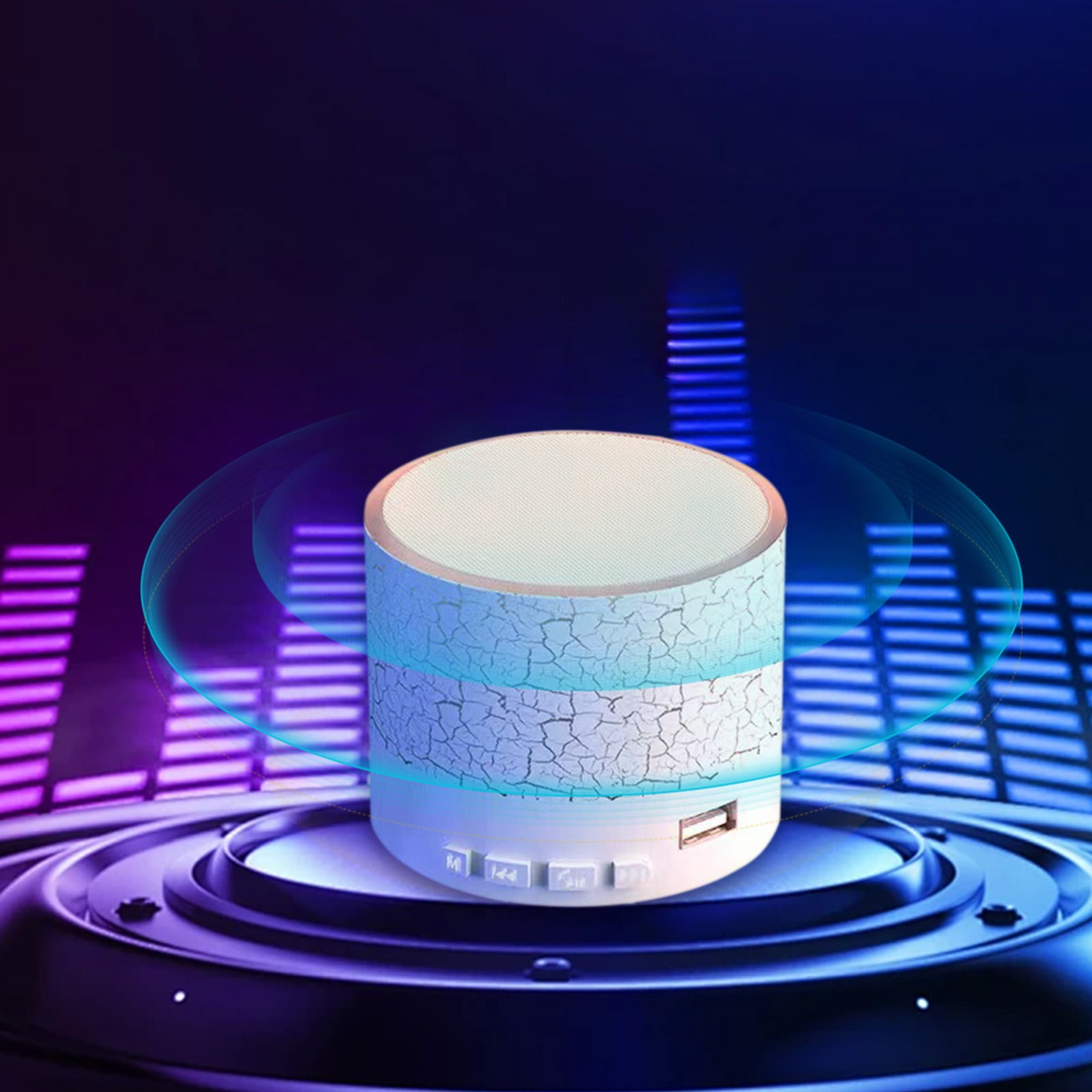 Mrmaere Small Crack Bluetooth Speaker Outdoor Portable Subwoofer ...