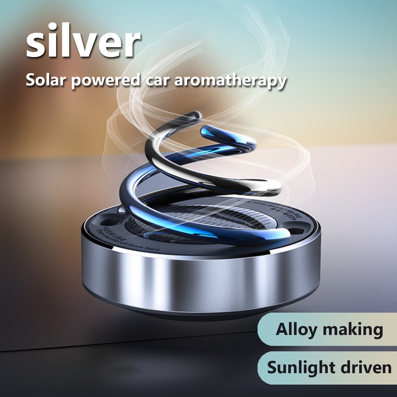 Mrmaere Solar-Powered Car Ornaments with Rotating Star; Eco-Friendly ...