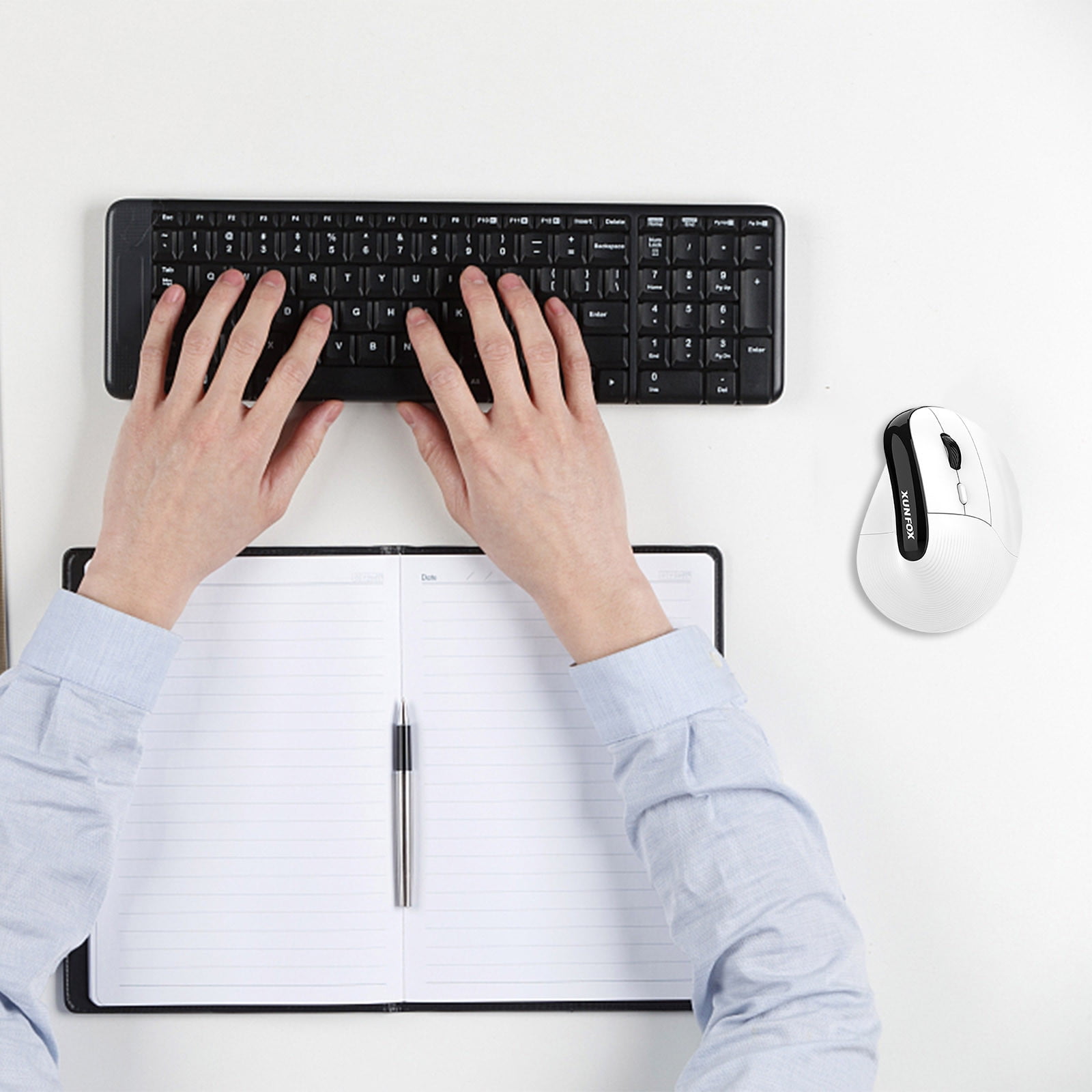 Mrmaere Vertical Wireless Mouse with Ergonomic Design - Reduces Muscle ...