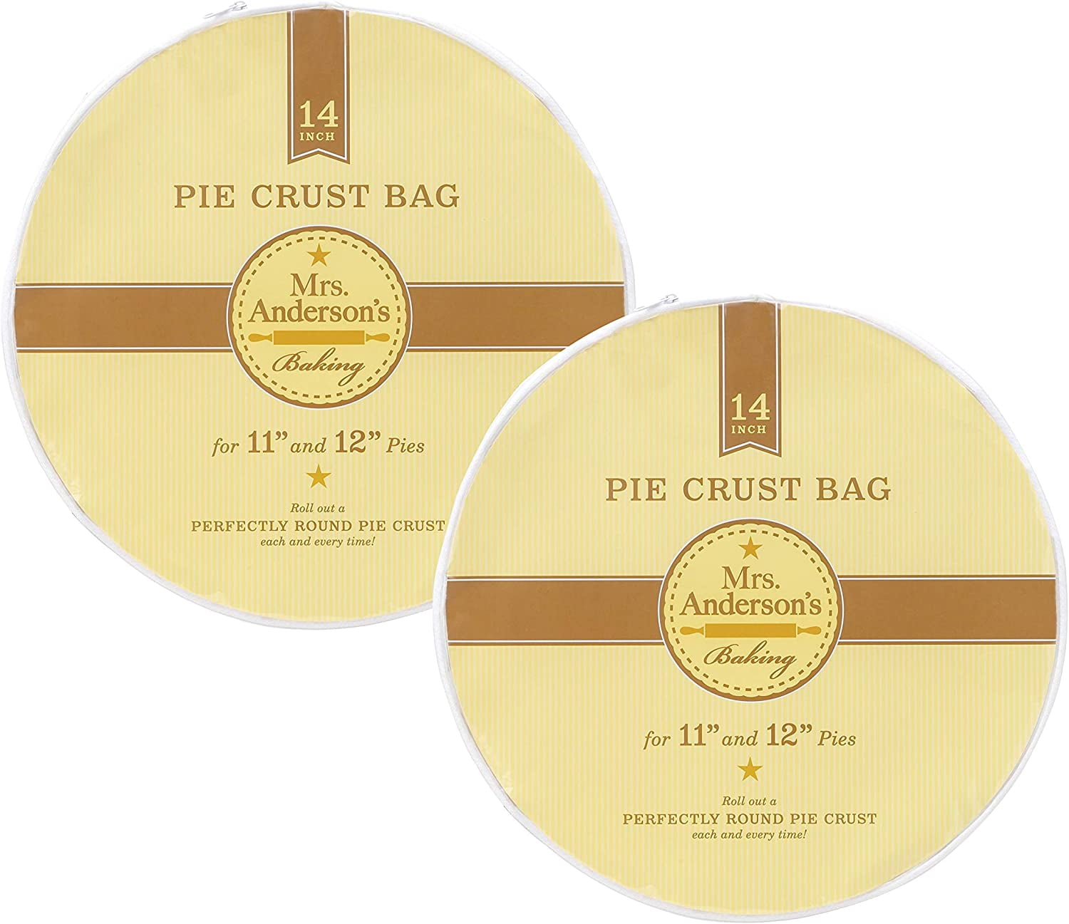 Mrs. Anderson s Baking, Pie Crust Maker Bag, 14-inch, Set of 2 ...