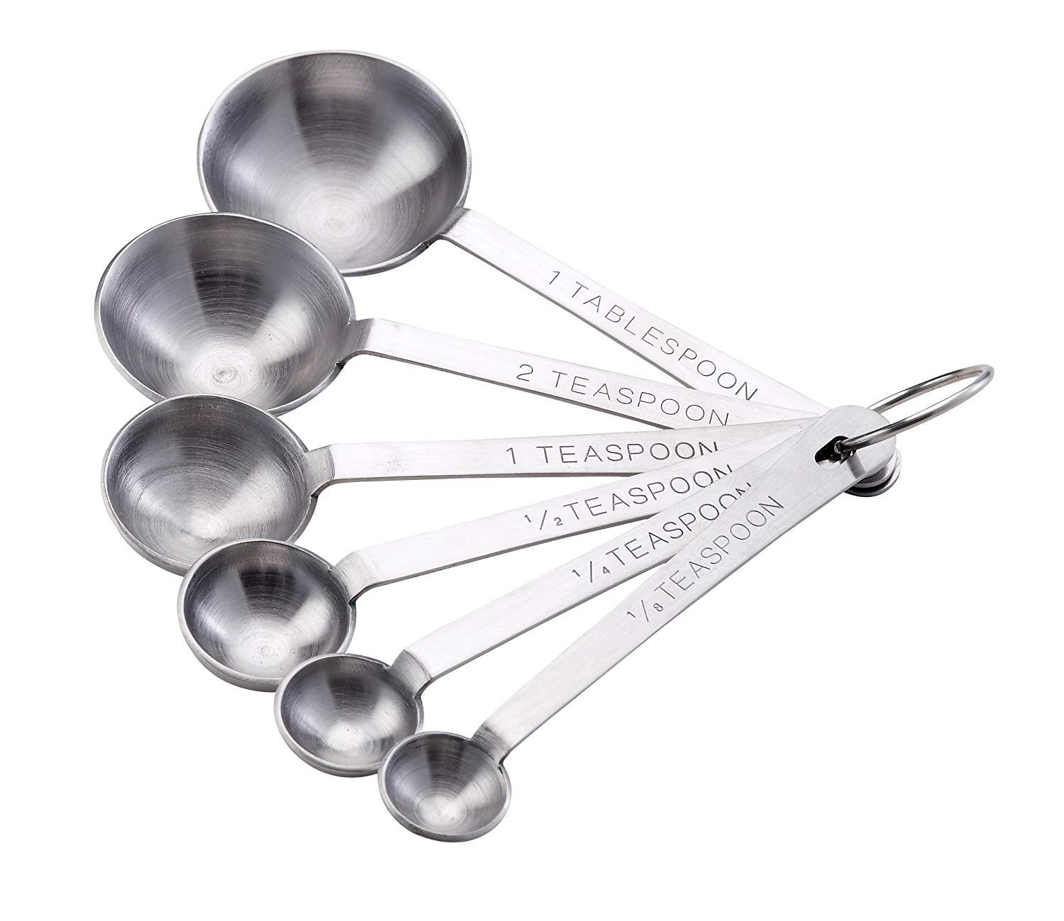 Mrs. Andersonâ€™s Baking Measuring Spoons, 6-Piece Set, Heavyweight 18/ ...