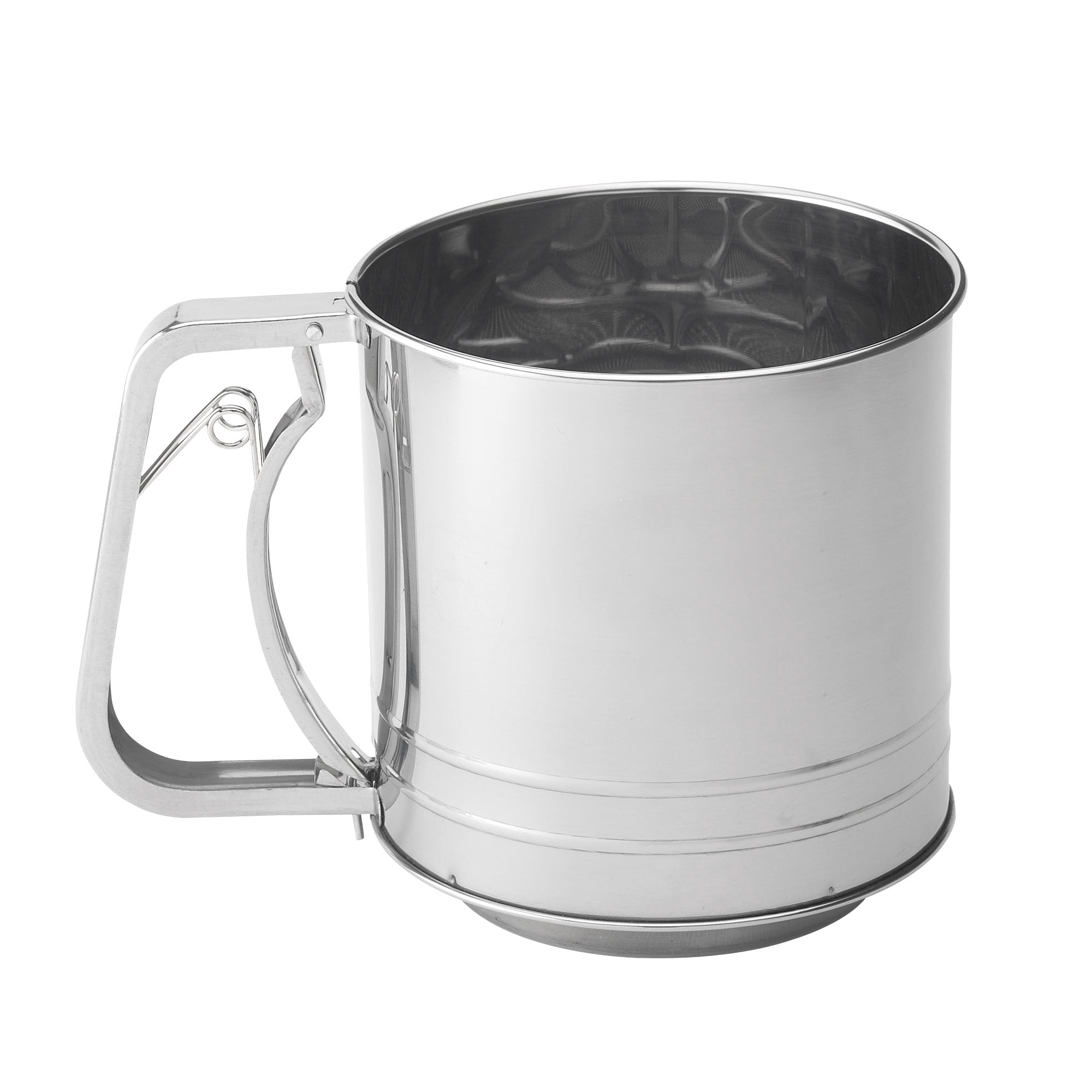 Mrs. Anderson's Baking Hand Squeeze Flour Sifter, Stainless Steel, 5 ...