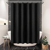 Mrs Awesome Black Shower Curtain Liner Waterproof PEVA 8G Thickness, 6 ...