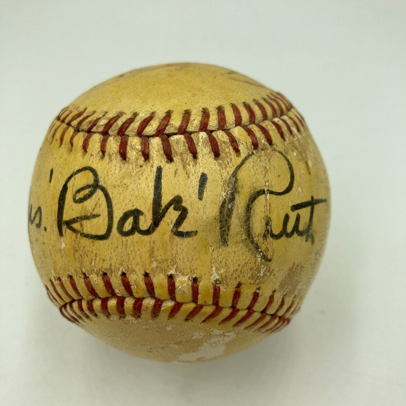 Mrs. Babe Ruth Signed Autographed 1950's Minor League Baseball JSA COA ...