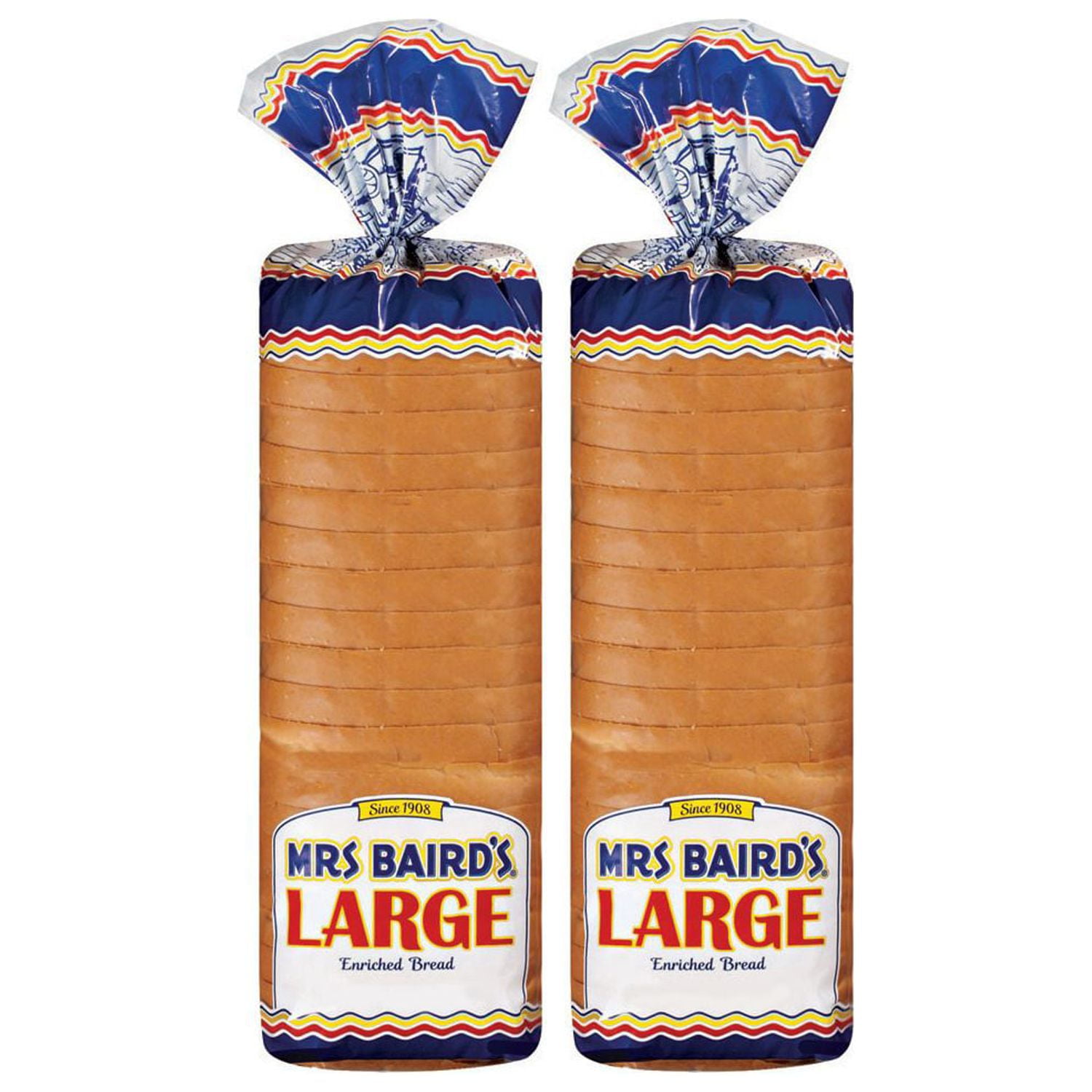 Mrs. Baird's Large White Bread - 24 oz. - 2 pk. - Walmart.com