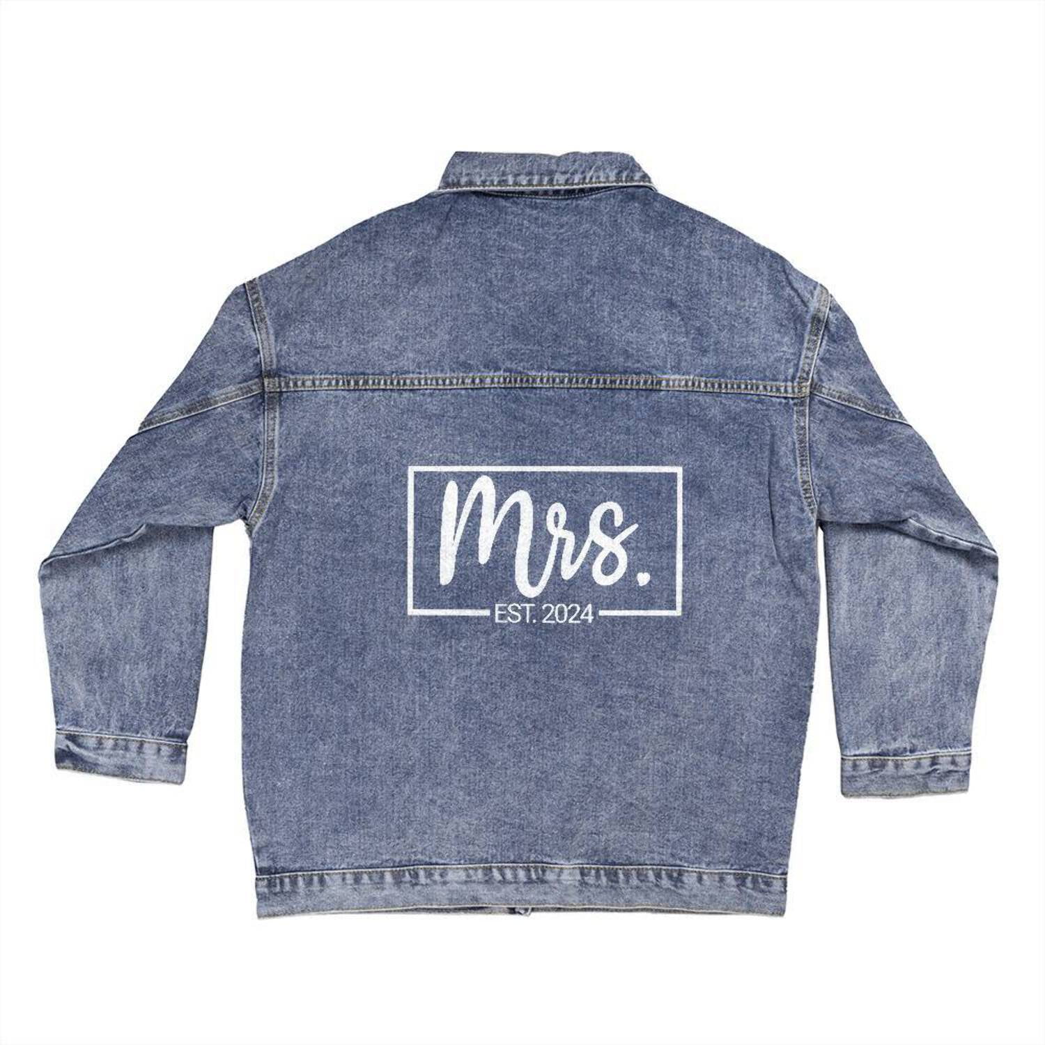 Mrs. Bride Denim Jacket Bachelorette Weekend - Walmart.com
