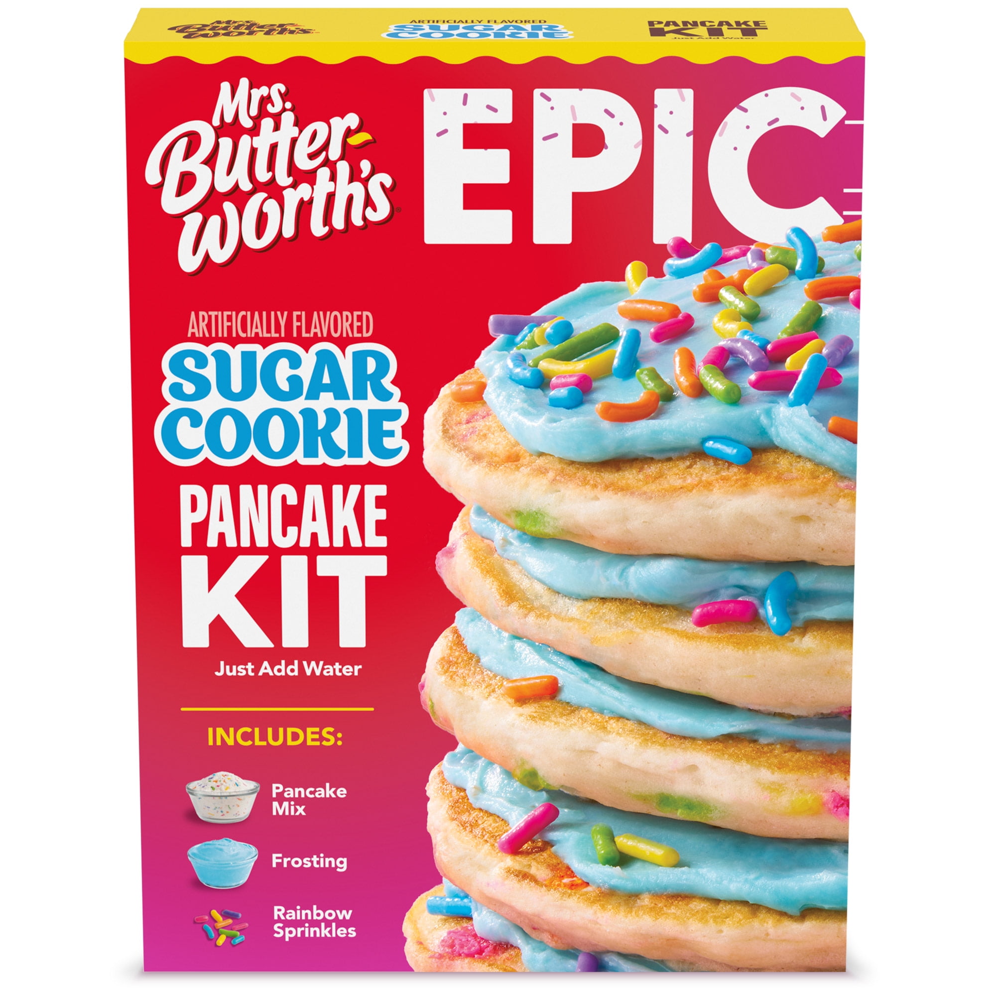 Mrs. Butterworth's Epic Sugar Cookie Flavored Pancake Mix Kit, 16 oz ...
