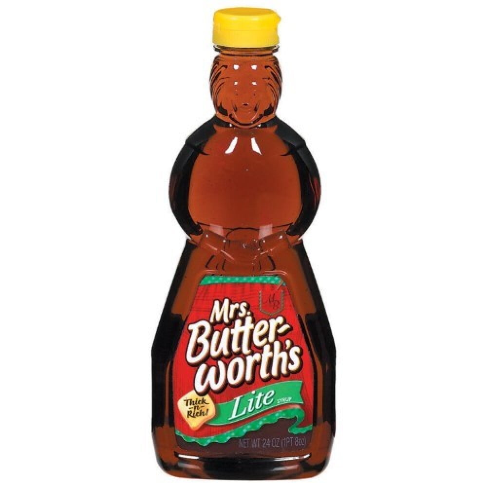 Mrs. Butterworths Lite Syrup 24 Fl Oz Plastic Bottle (Pack of 14 ...