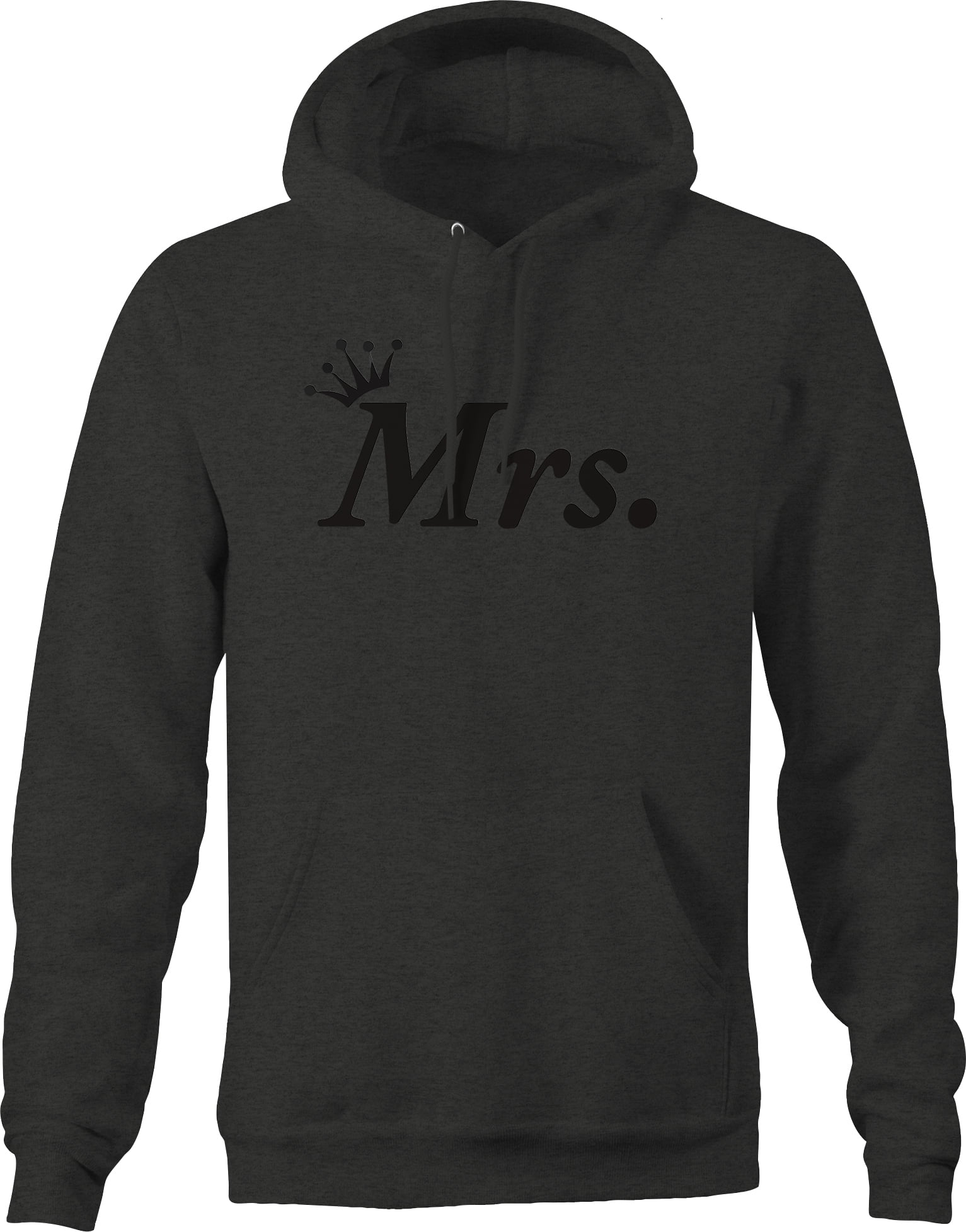 Mrs Crown Wife Royalty Queen of Everything Hoodies for Men Large Dark ...