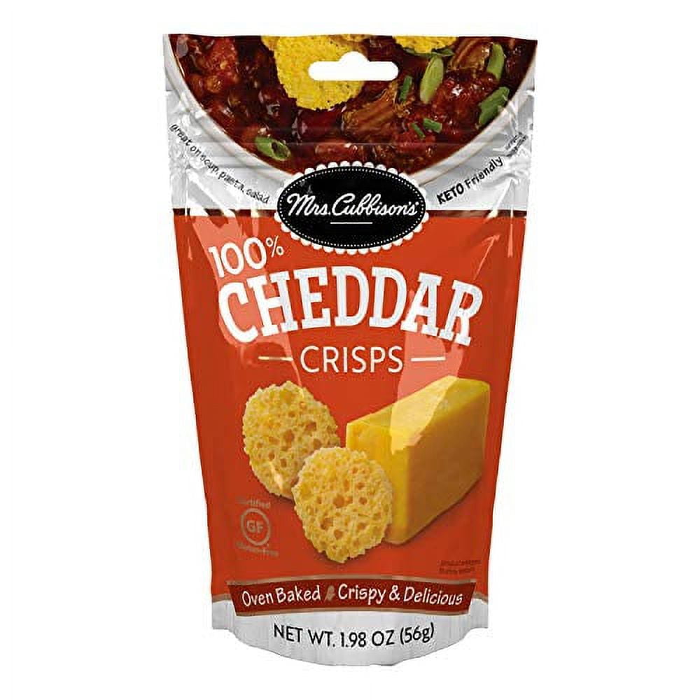 Mrs. Cubbison's Cheese Crisps, 100% Real Cheese, Cheddar, 1.98 Ounce ...