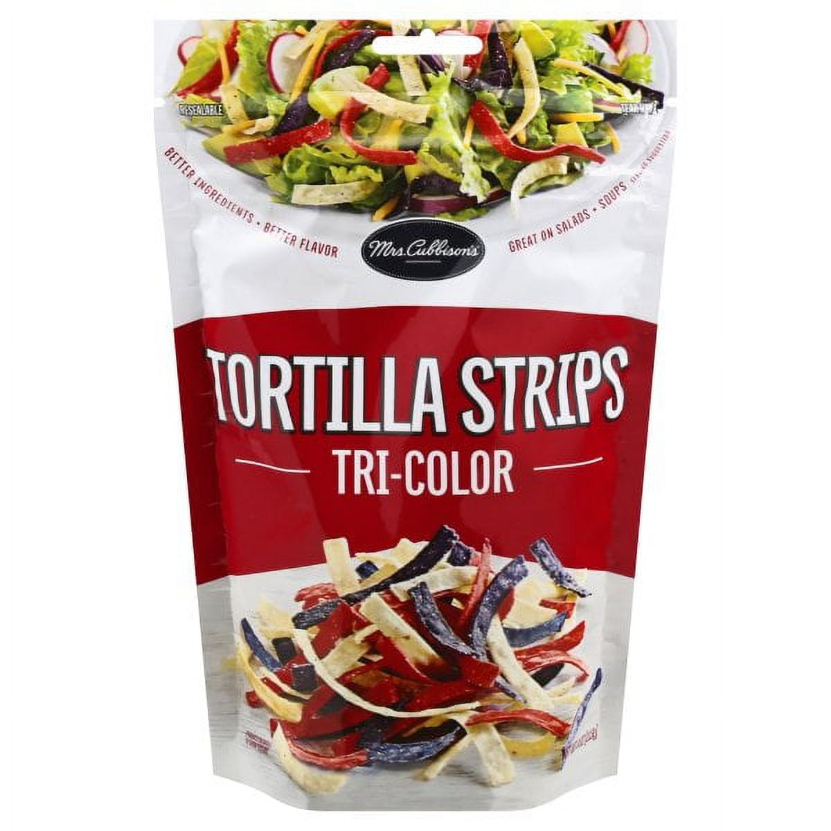 Mrs. Cubbison's Tri-Color Corn Tortilla Strips 4 oz. Pouch - Walmart.com