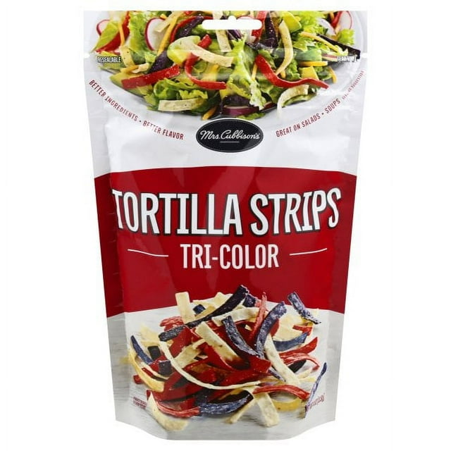 Mrs. Cubbison's Tri-Color Corn Tortilla Strips 4 oz. Pouch - Walmart.com