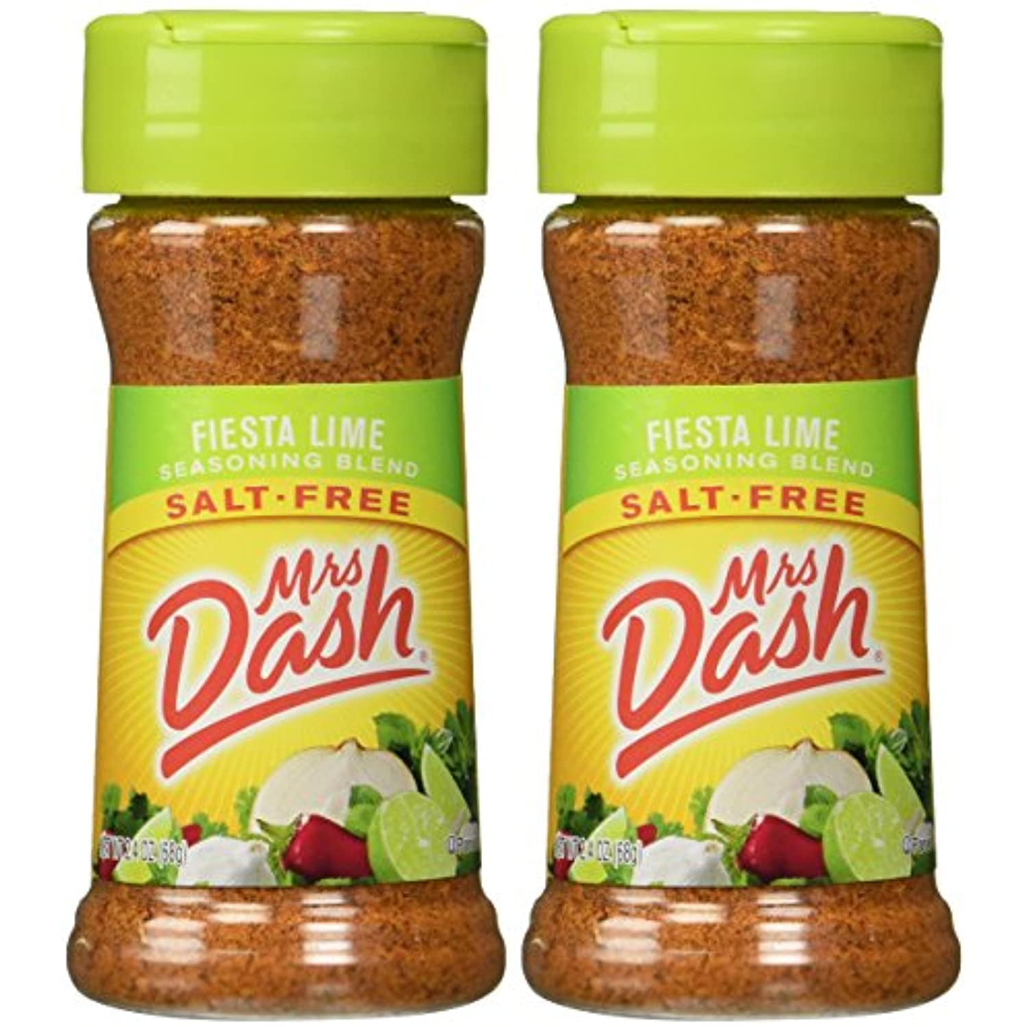 Mrs. Dash Fiesta Lime Seasoning Blend, Salt-Free, Flavorful Spices, 2.4 ...