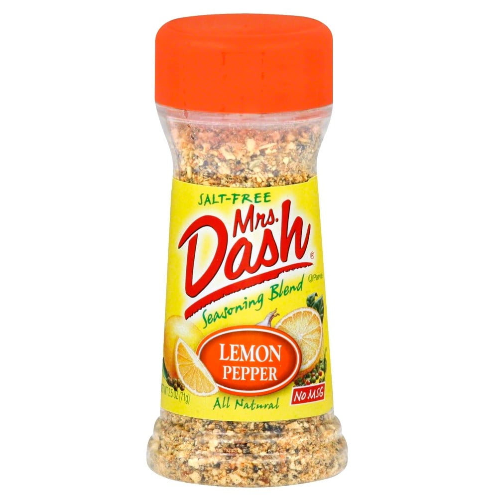 Mrs Dash Lemon Pepper Salt Free Seasoning Blend, 2.5 Oz, 3 Pack ...