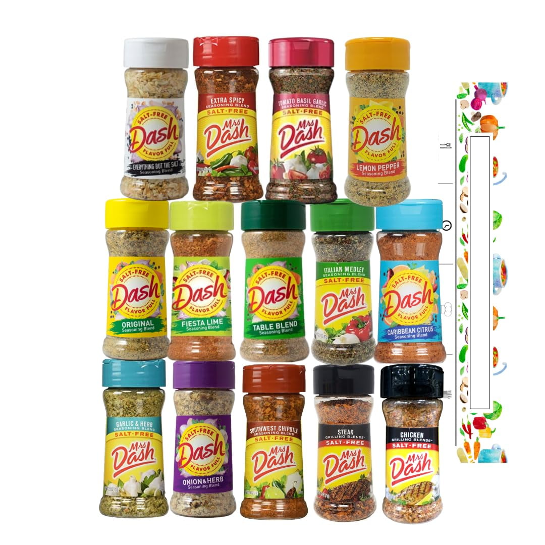 Mrs. Dash Salt Free Seasoning Blends Variety Gift Pack - All 14 Flavors - Walmart.com