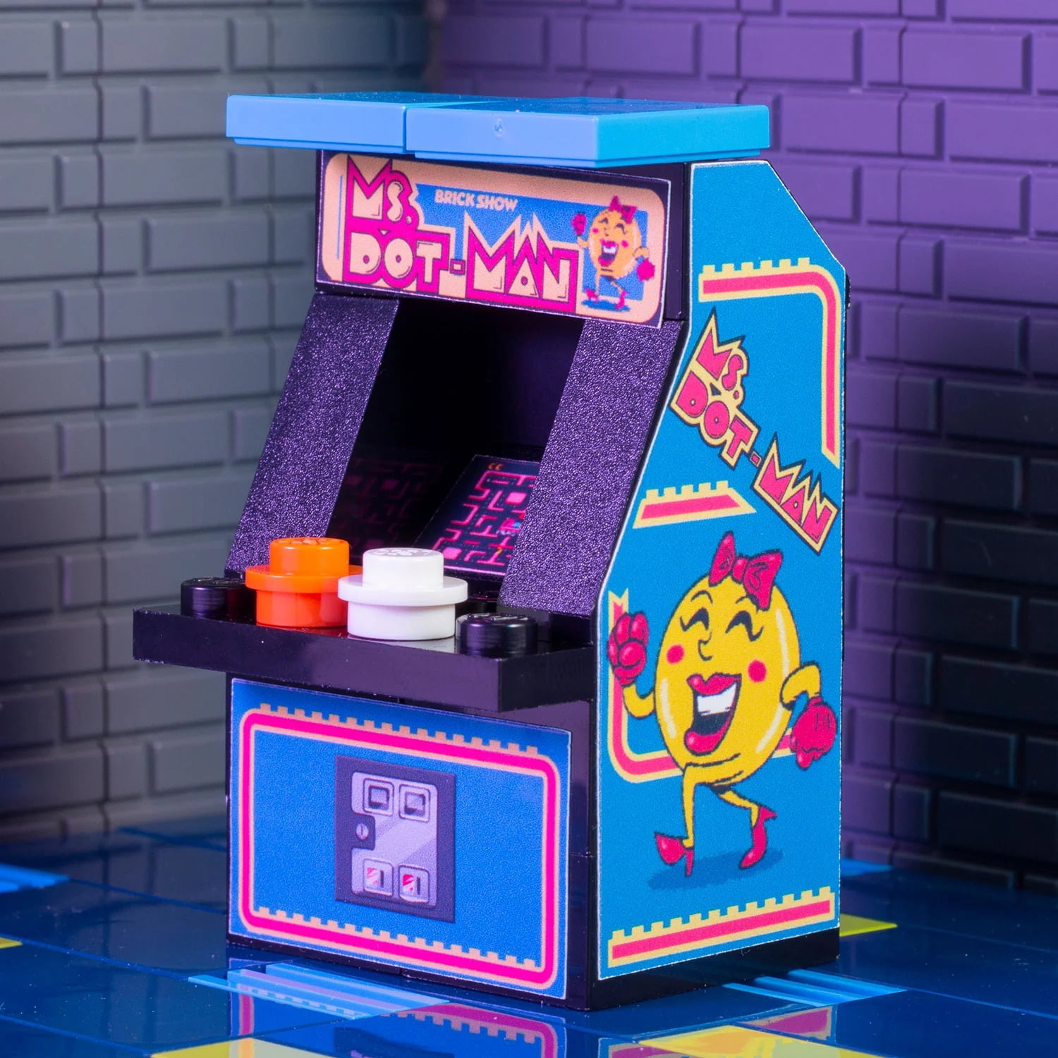 Mrs. Dot-Man Custom Arcade Machine made with LEGO parts - B3 Customs ...